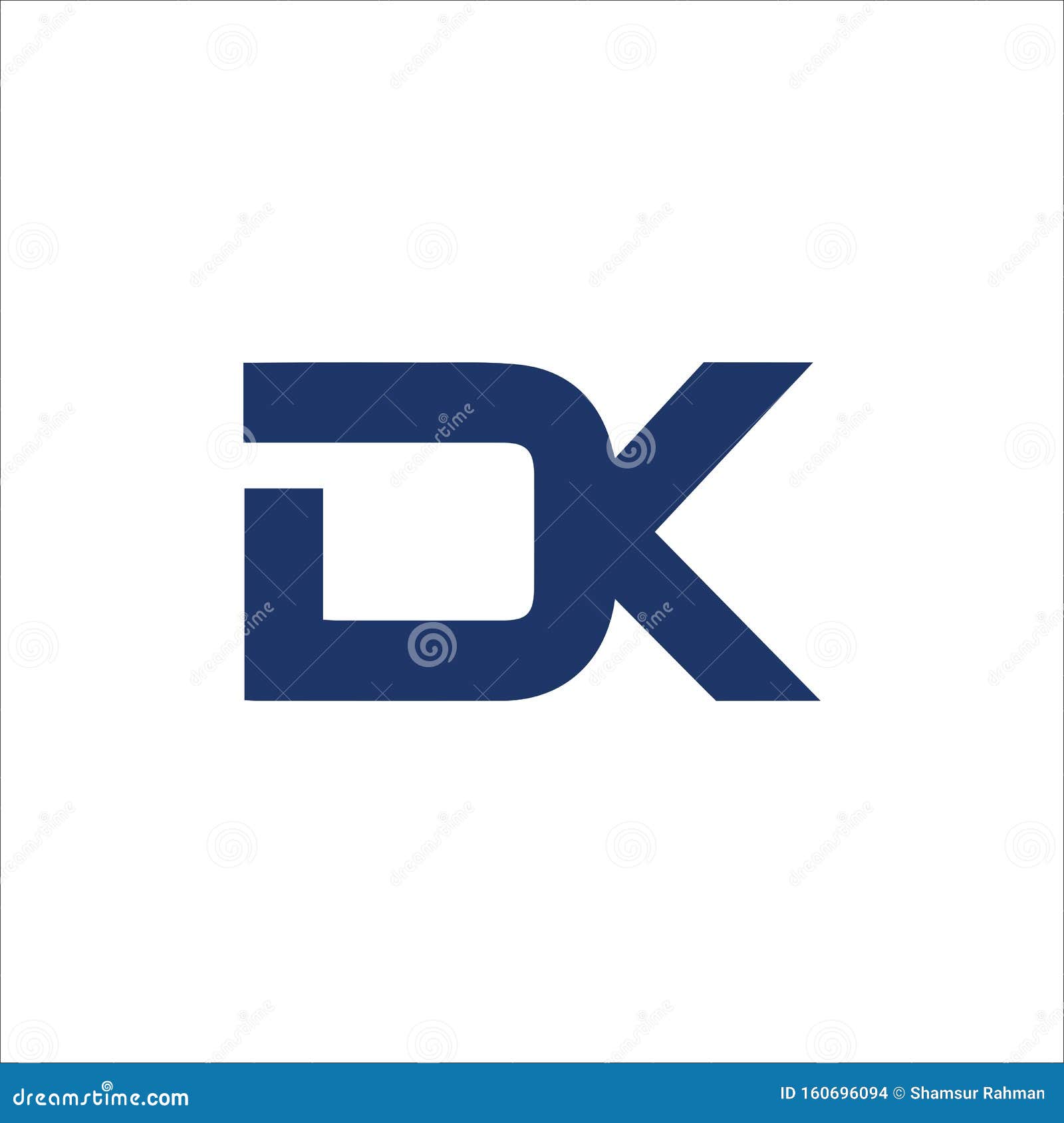 Letter DK Logo Design Vector Template Stock Vector - Illustration of ...