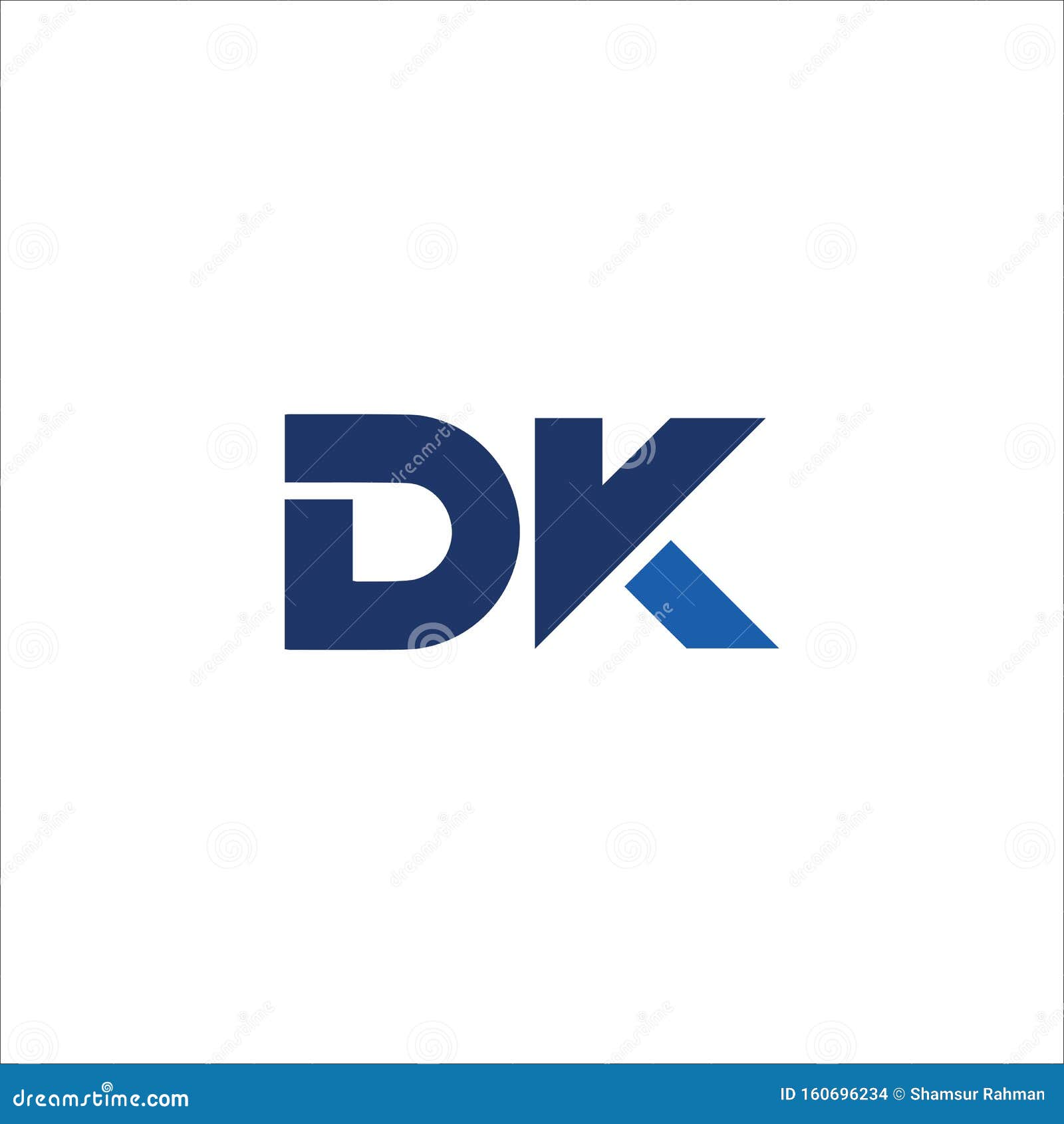 Letter DK Logo Design Vector Template Stock Vector - Illustration of ...