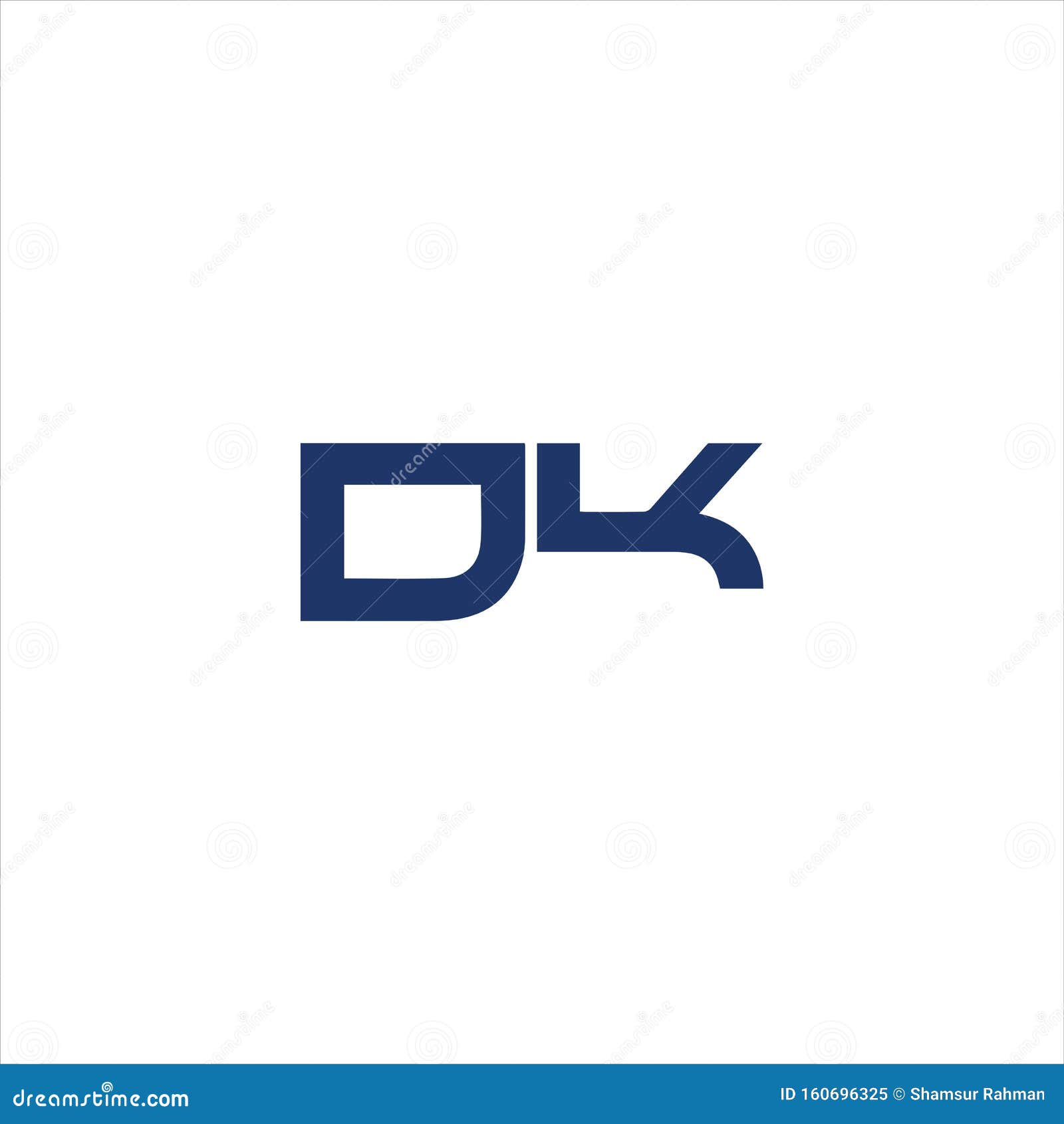 Letter DK Logo Design Vector Template Stock Vector - Illustration of ...