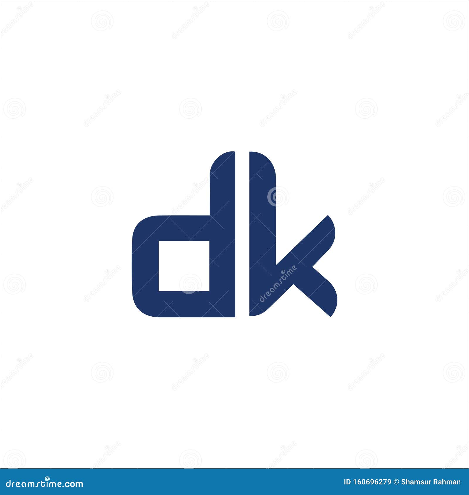 Letter DK Logo Design Vector Template Stock Vector - Illustration of ...