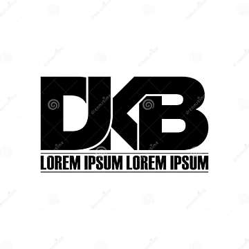 Letter DKB Simple Monogram Logo Icon Design. Stock Vector ...