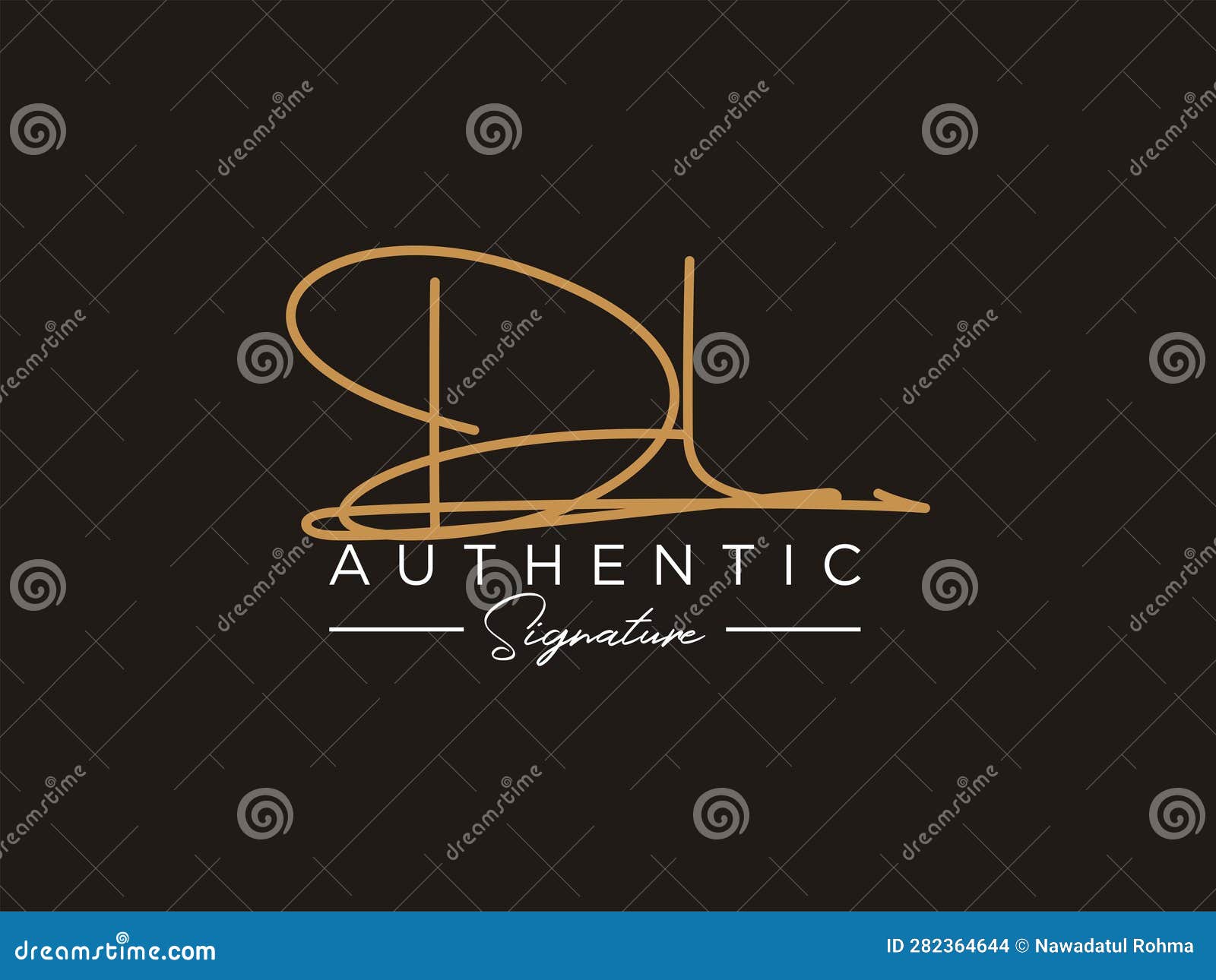 Letter DL Signature Logo Template Vector Stock Vector - Illustration of ...