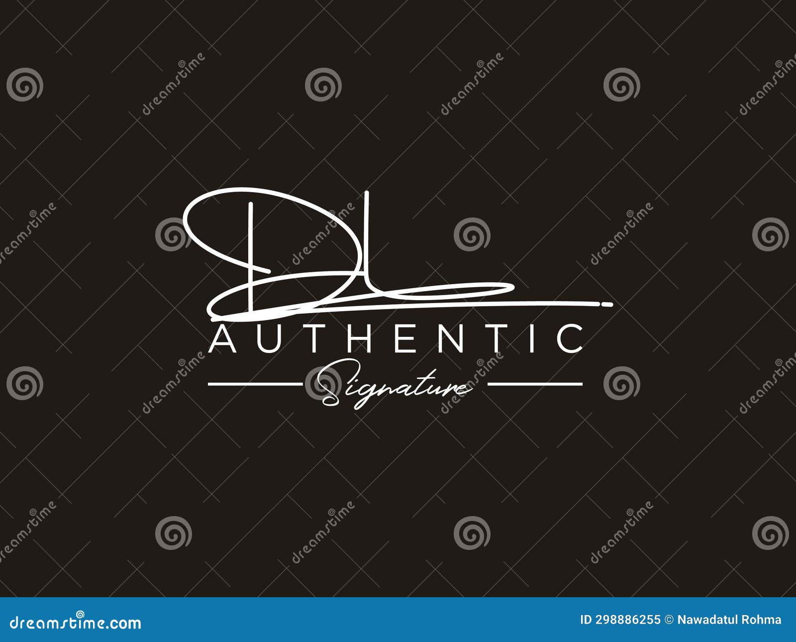 Letter DL Signature Logo Template Vector Stock Vector - Illustration of ...