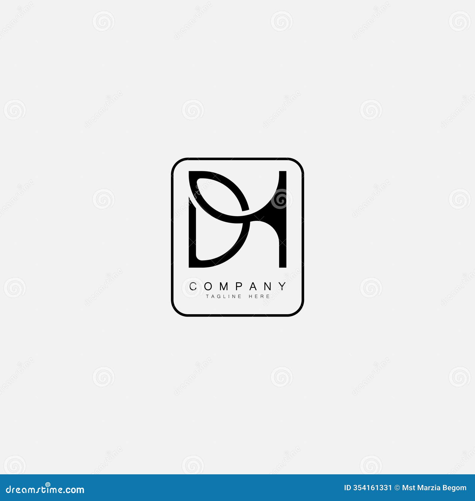 Letter DM or MD Initial Monogram Logo Designs Stock Illustration ...