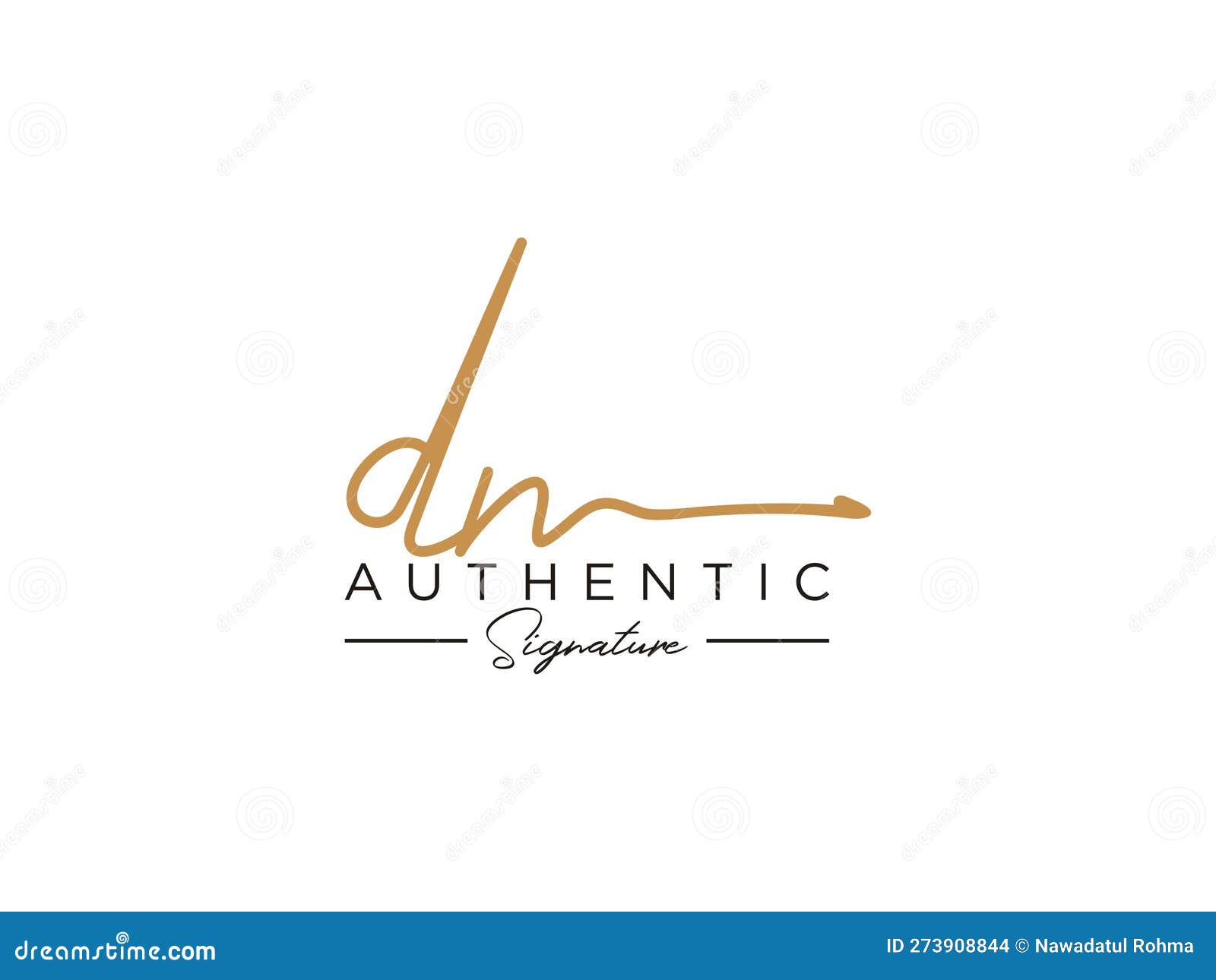 Letter DM Signature Logo Template Vector Stock Vector - Illustration of ...