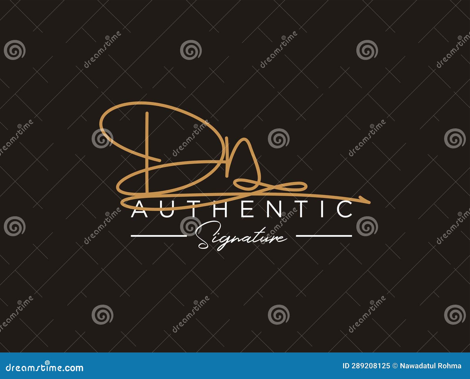 Letter DN Signature Logo Template Vector Stock Vector - Illustration of ...