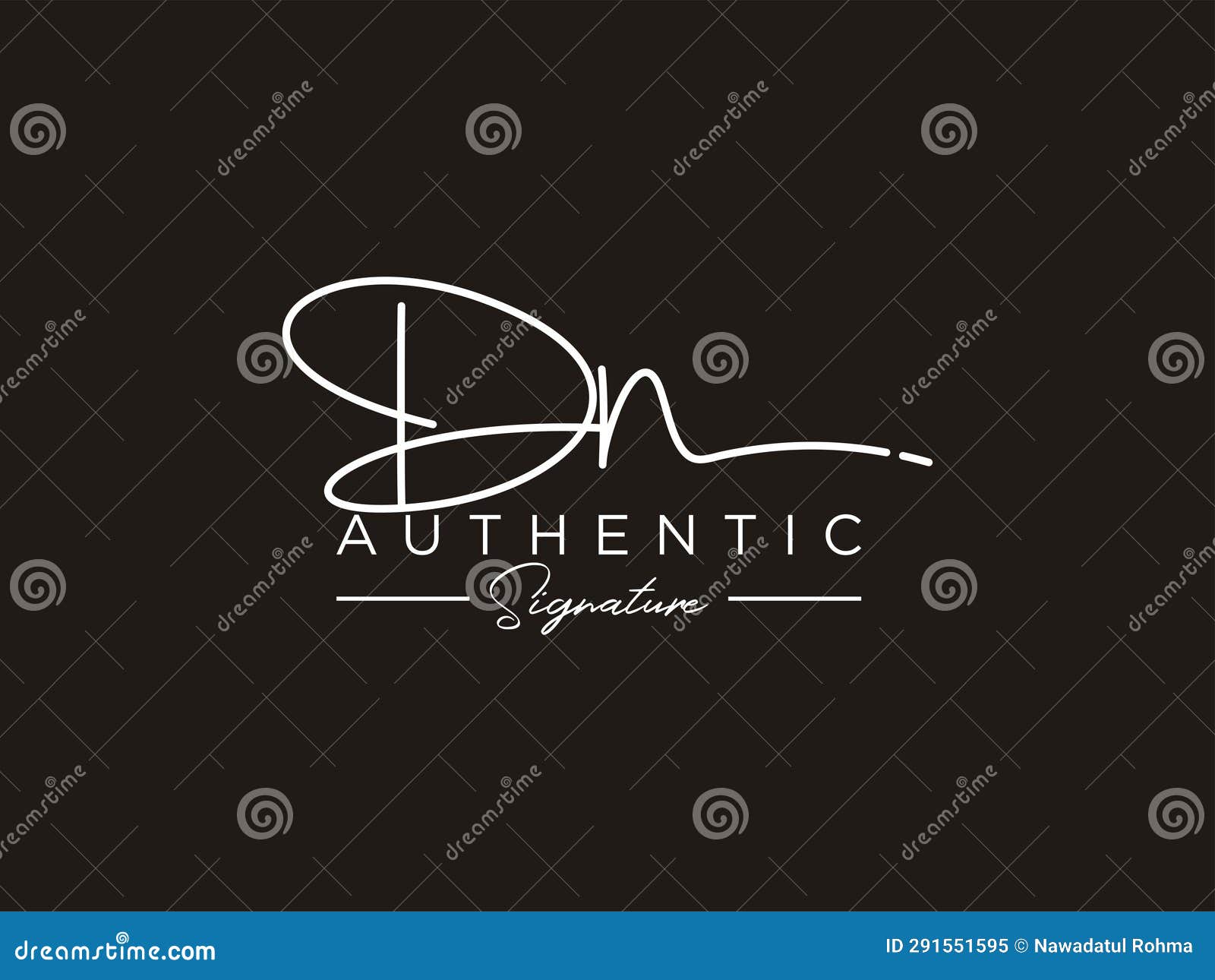 Letter DN Signature Logo Template Vector Stock Vector - Illustration of ...