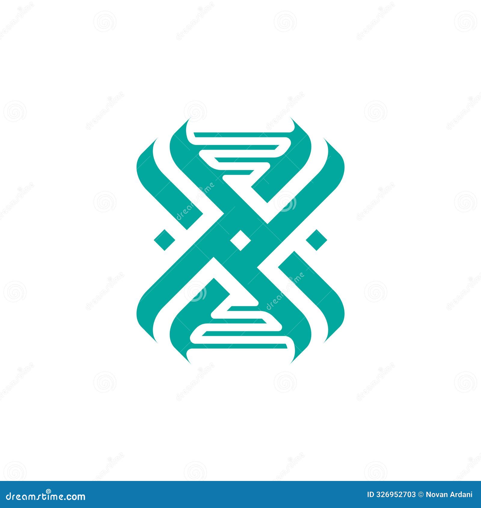 Letter x dna logo stock vector. Illustration of icon - 326952703