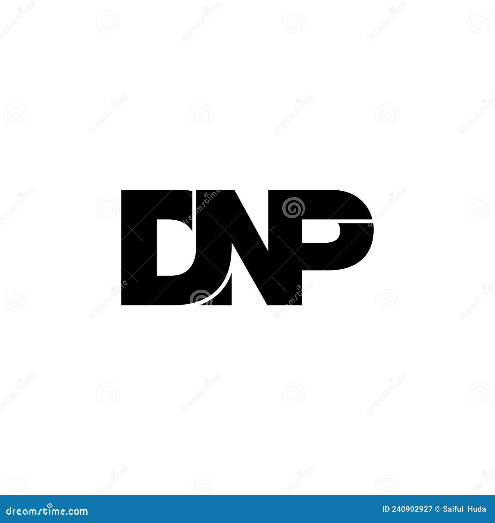 Letter DNP Simple Monogram Logo Icon Design. Stock Vector ...