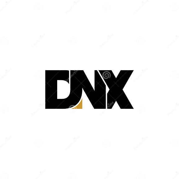 Letter DNX Simple Monogram Logo Icon Design. Stock Vector ...