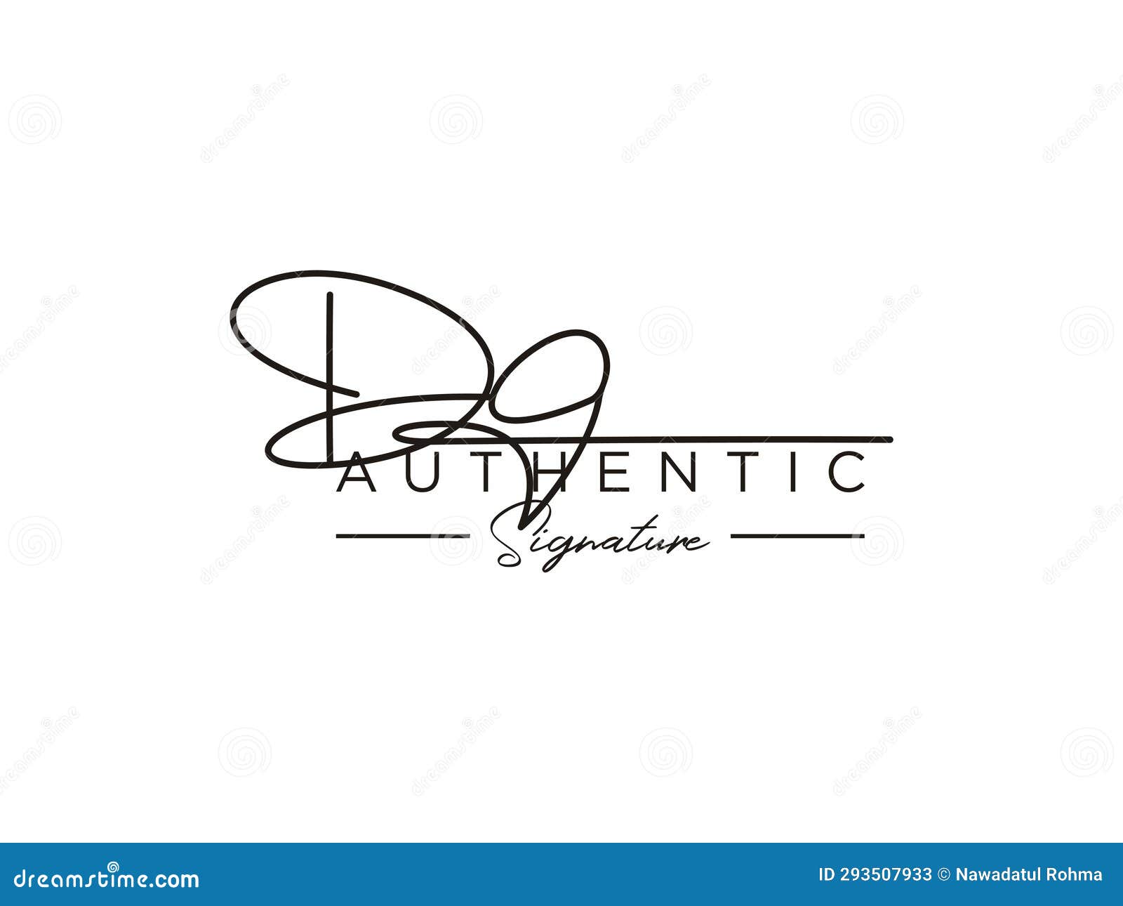 Letter DO Signature Logo Template Vector Stock Vector - Illustration of ...