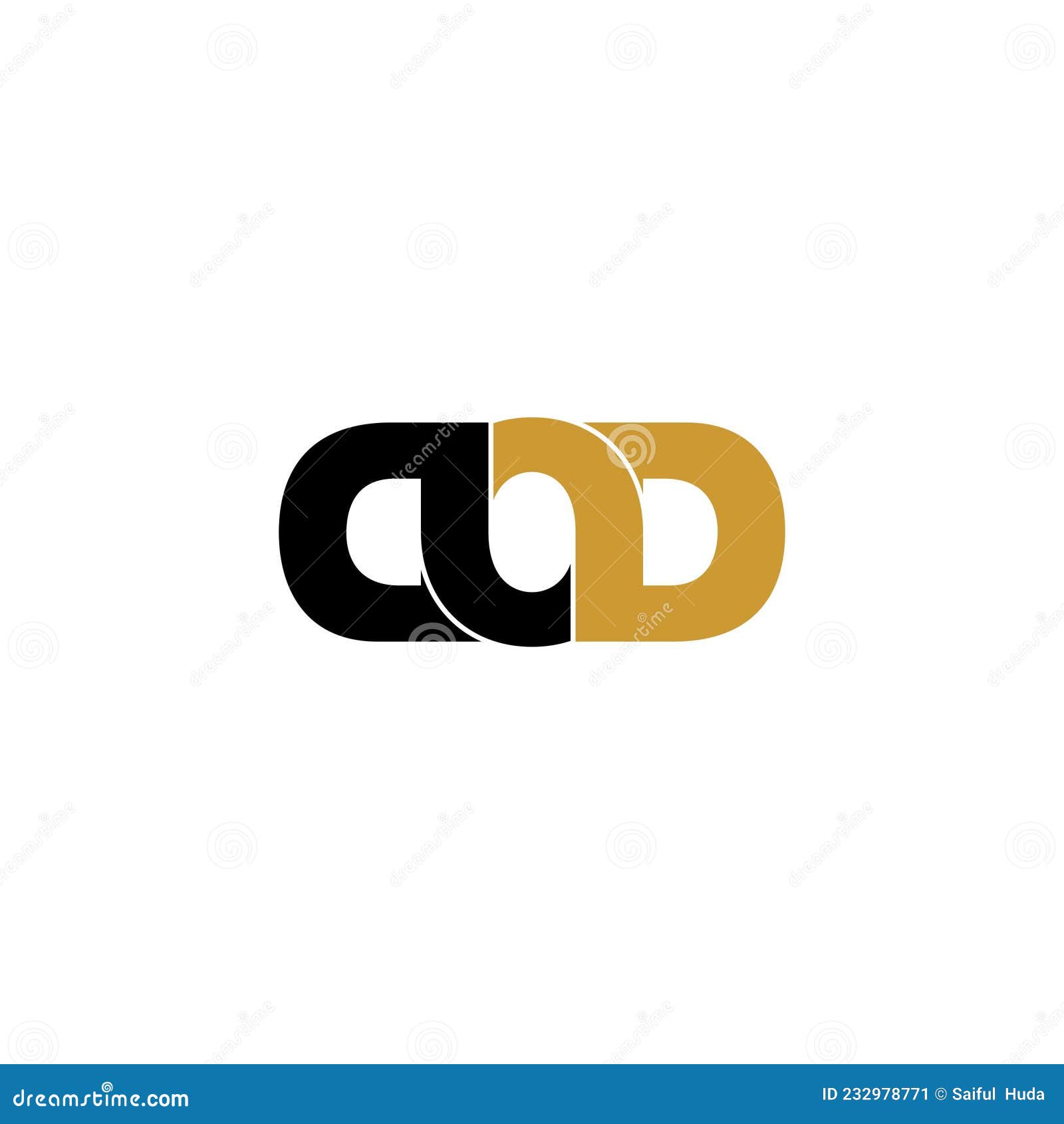 Letter DOD Simple Monogram Logo Icon Design. Stock Vector ...