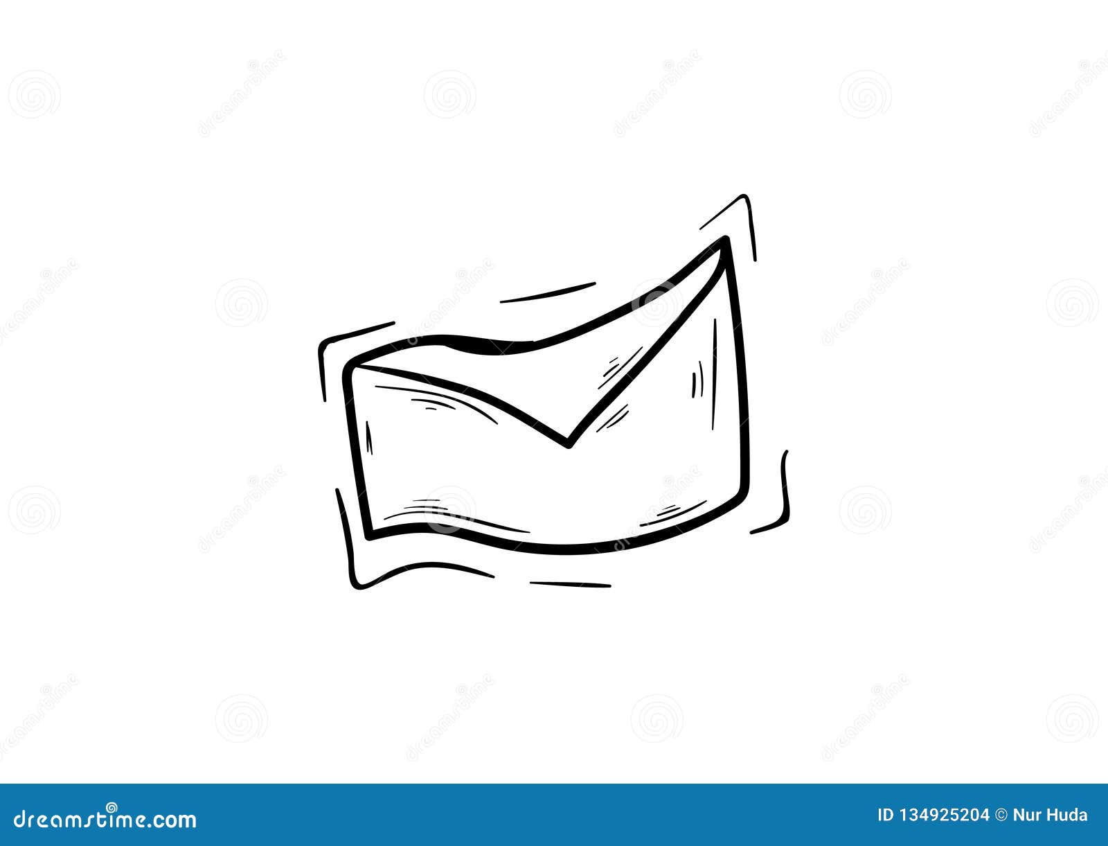 Letter with Doodle Icon Vector Image Stock Vector - Illustration of ...