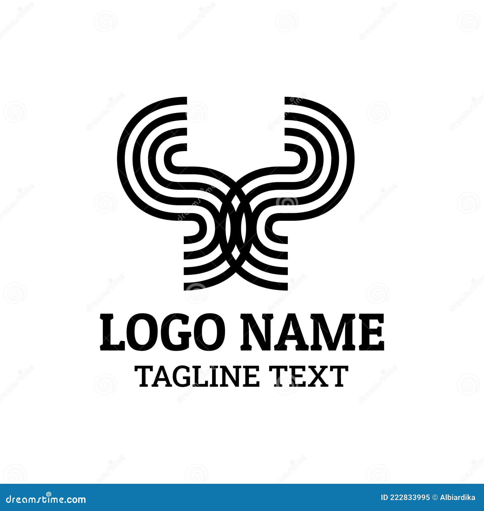 Letter Double S Word Modern Icon Monogram Logo Concept Design Stock ...
