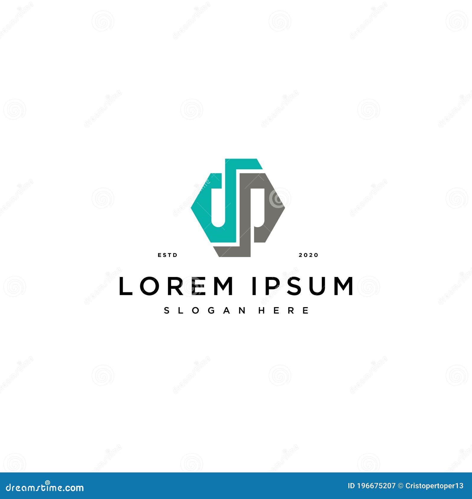 Letter DP Design Concept Vector Stock Vector - Illustration of letter ...