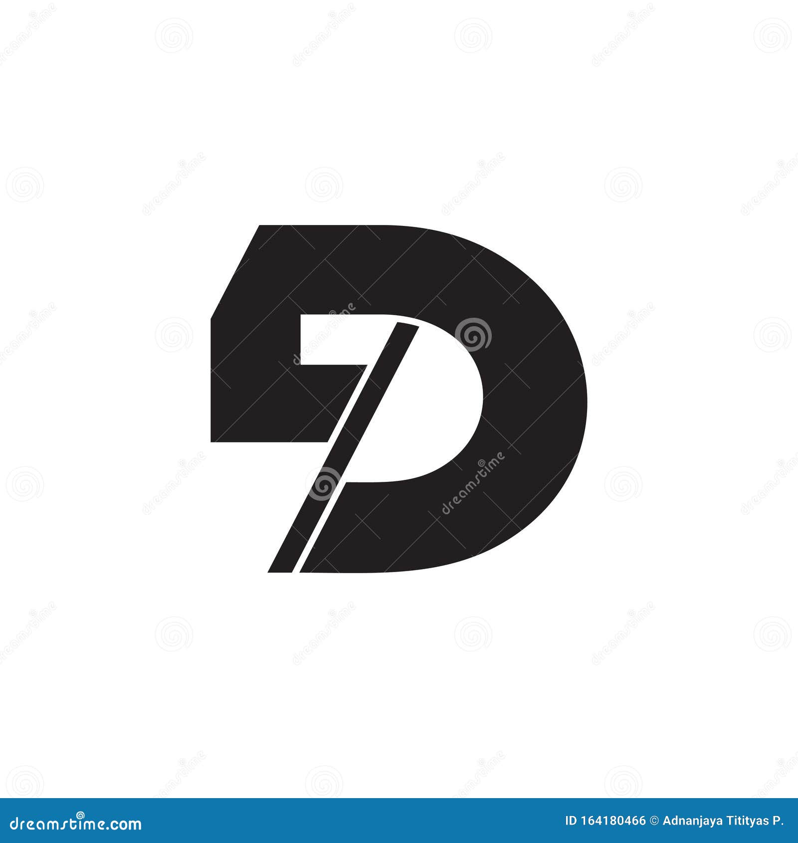 Letter Dp Geometric Arrow Logo Vector Stock Vector - Illustration of ...