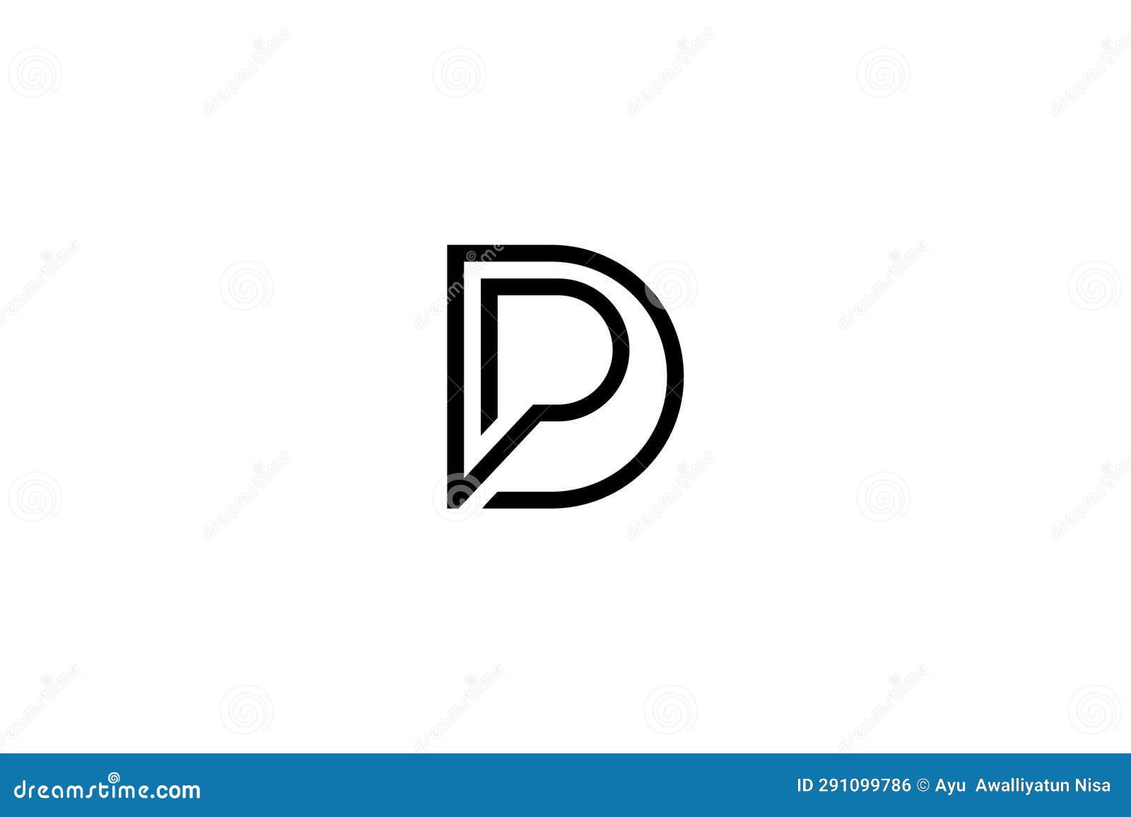 Letter DP Logo Design Vector Stock Vector - Illustration of graphic ...
