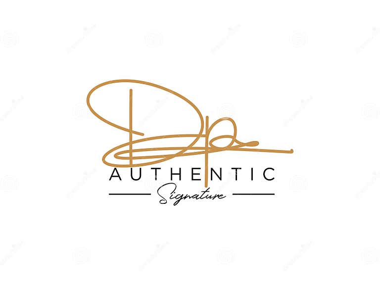 Letter DP Signature Logo Template Vector Stock Vector - Illustration of ...