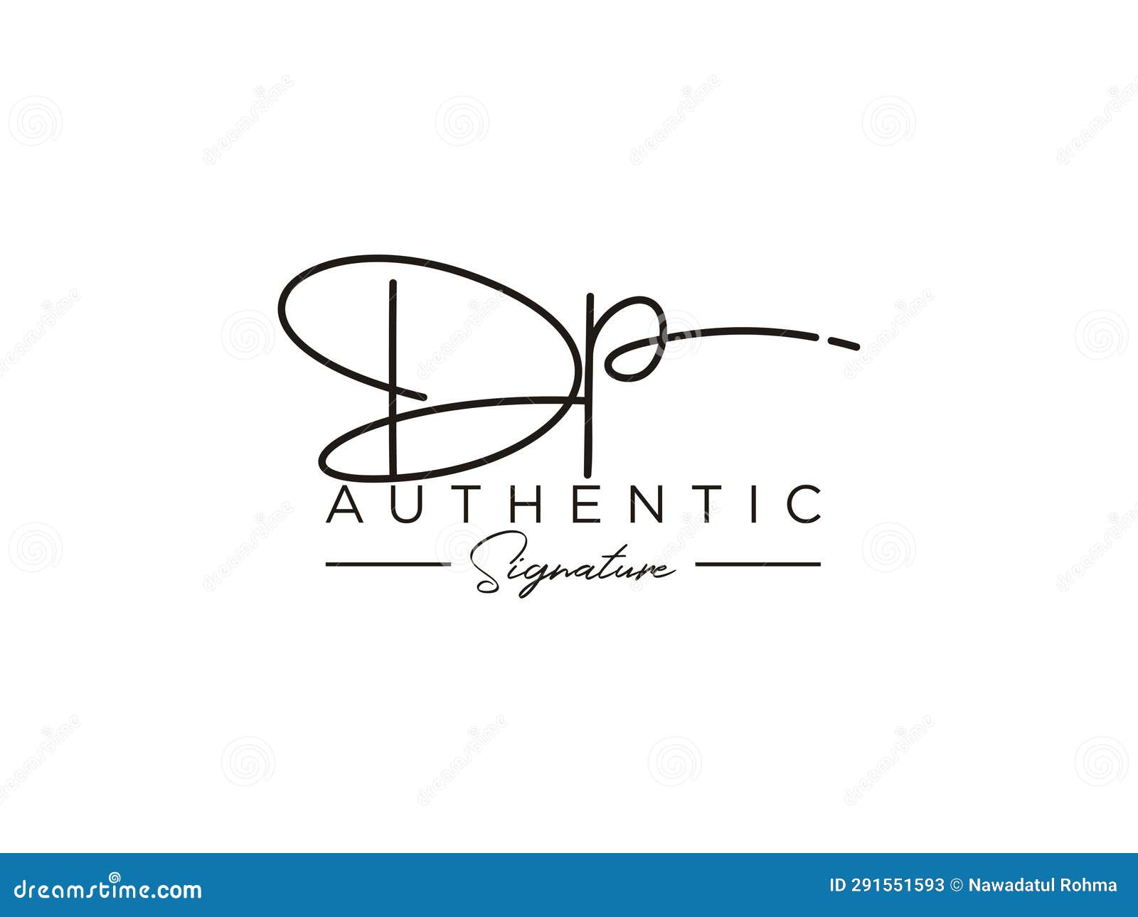 Letter DP Signature Logo Template Vector Stock Vector - Illustration of ...