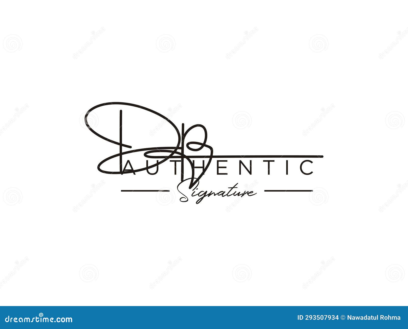 Letter DP Signature Logo Template Vector Stock Vector - Illustration of ...