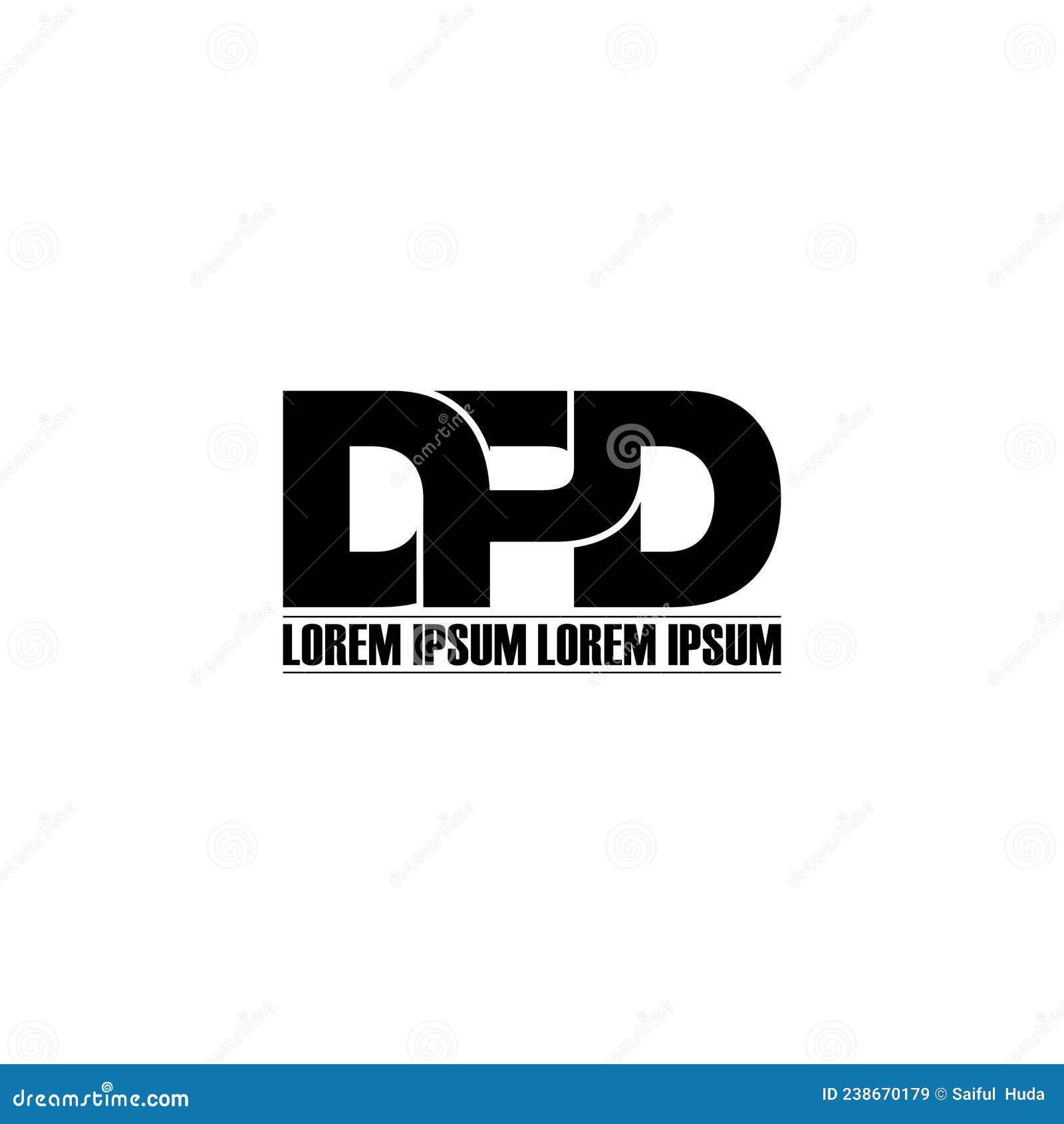 Letter DPD Simple Monogram Logo Icon Design. Stock Vector ...