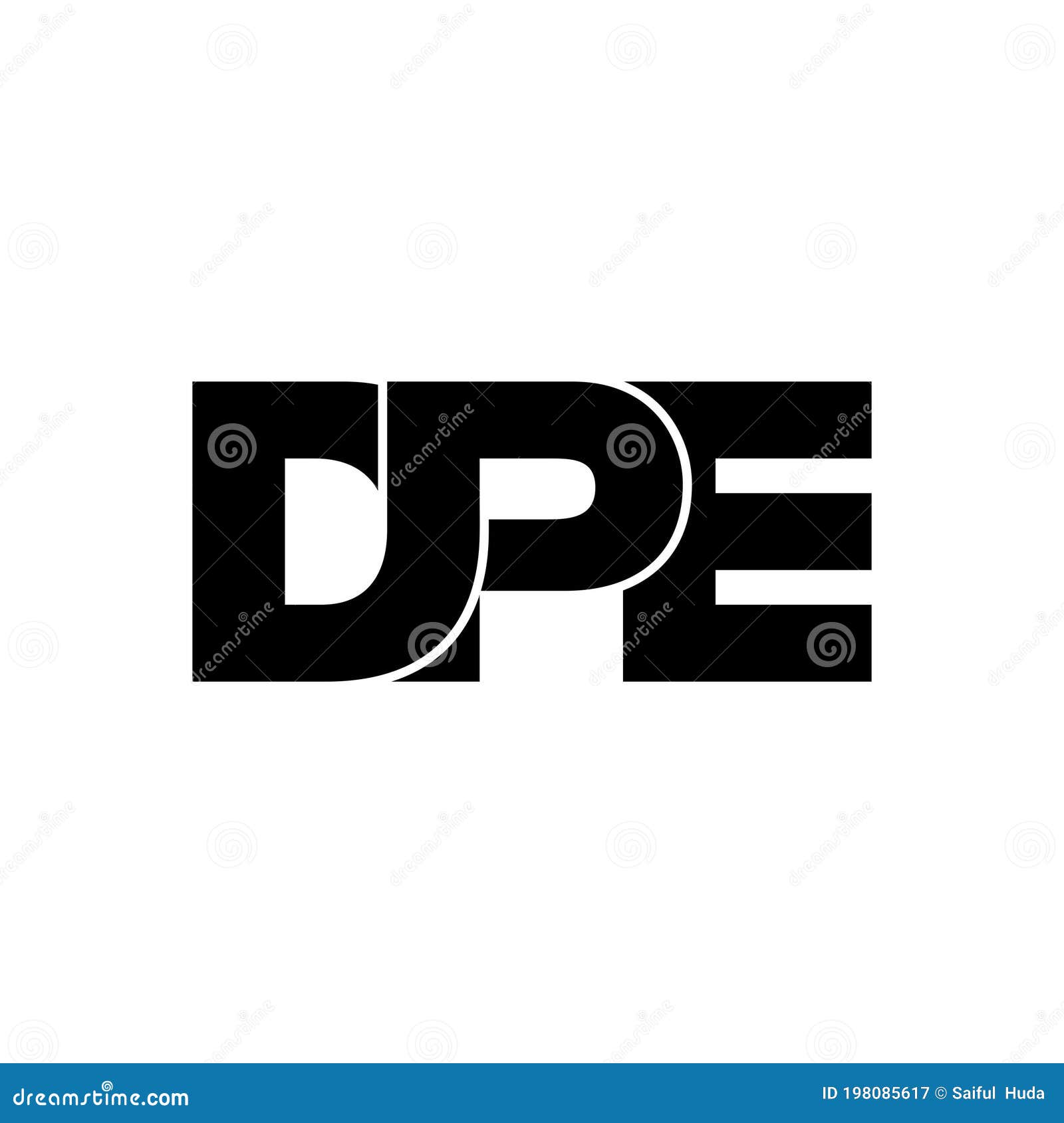 Letter DPE Simple Monogram Logo Icon Design. Stock Vector ...