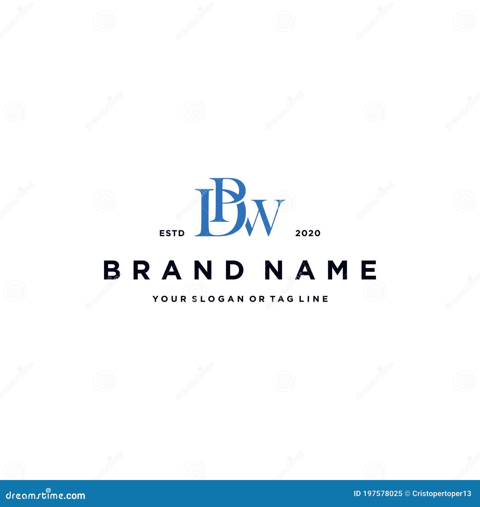 Letter DPW Logo Design Vector Stock Vector - Illustration of icon ...