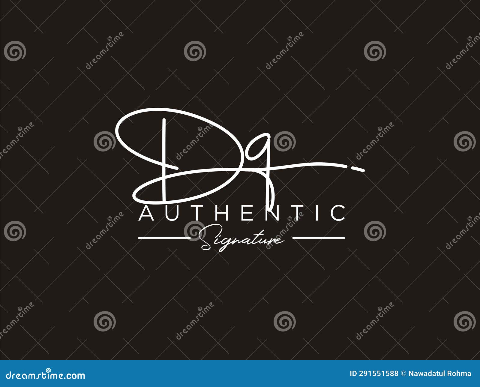 Letter DQ Signature Logo Template Vector Stock Vector - Illustration of ...