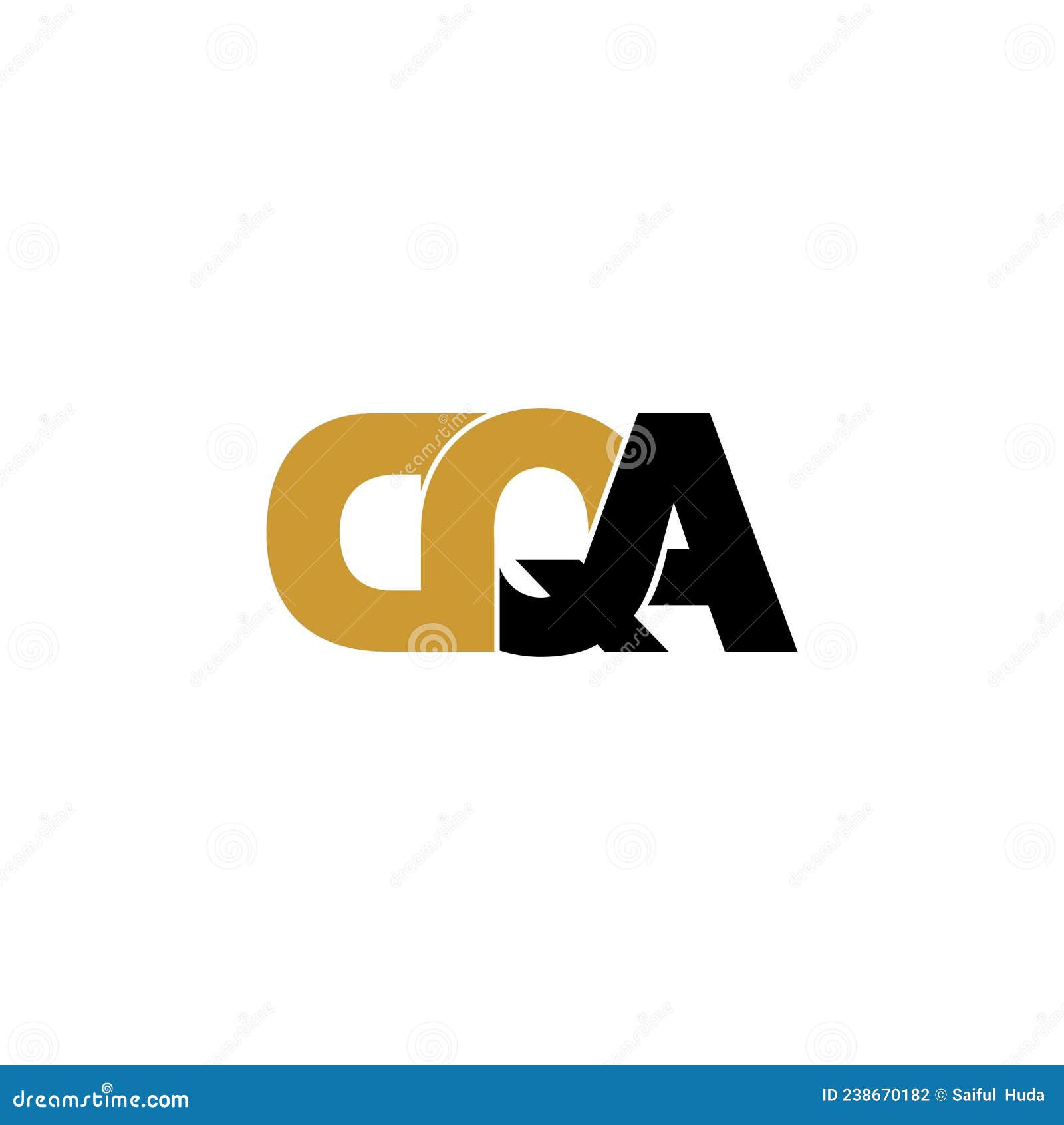 Letter DQA Simple Monogram Logo Icon Design. Stock Vector ...