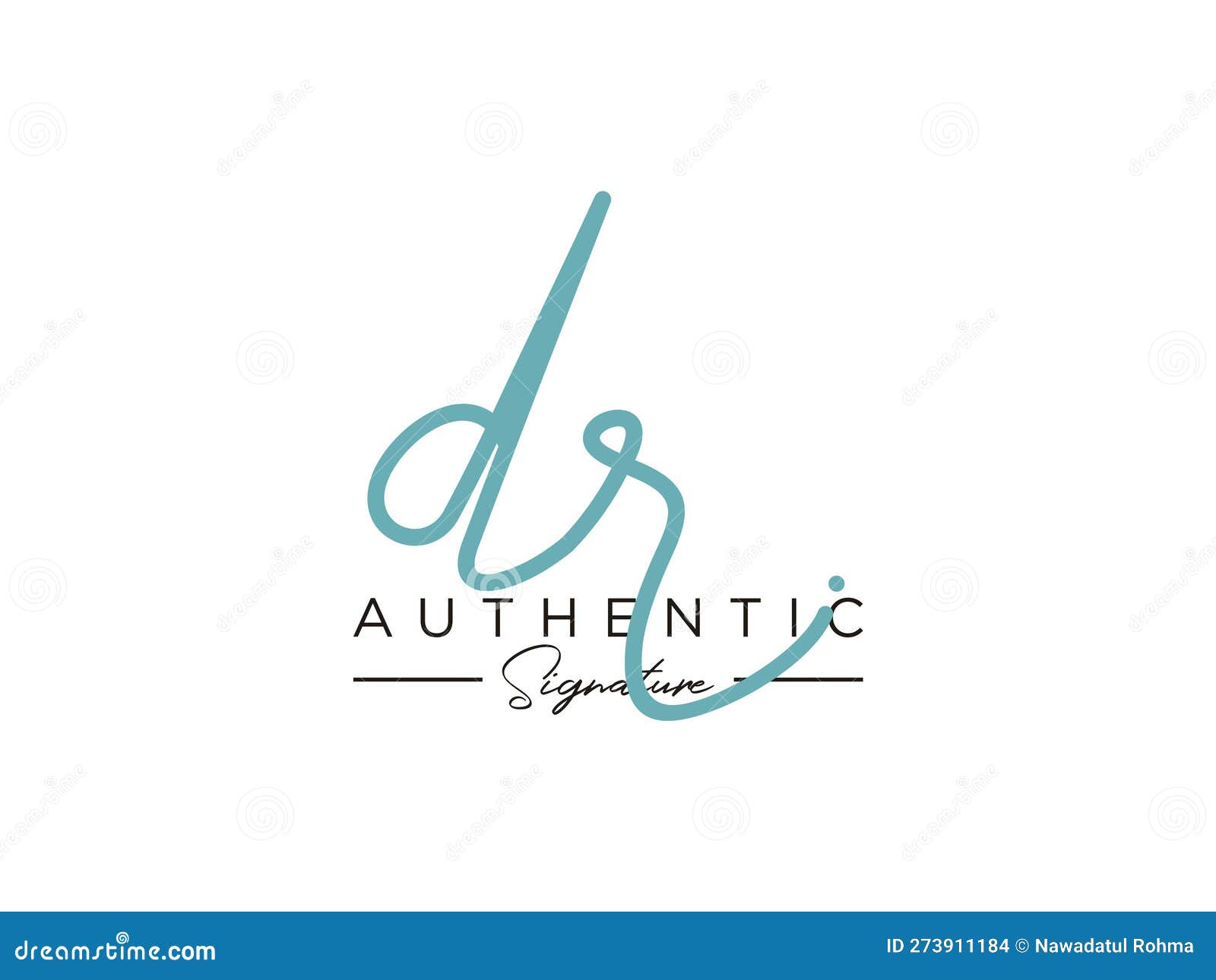 Letter DR Signature Logo Template Vector Stock Vector - Illustration of ...