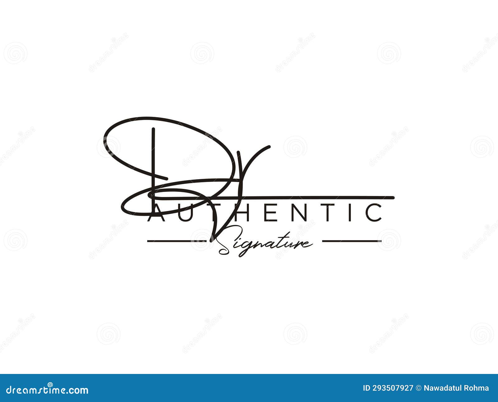 Letter DR Signature Logo Template Vector Stock Vector - Illustration of ...