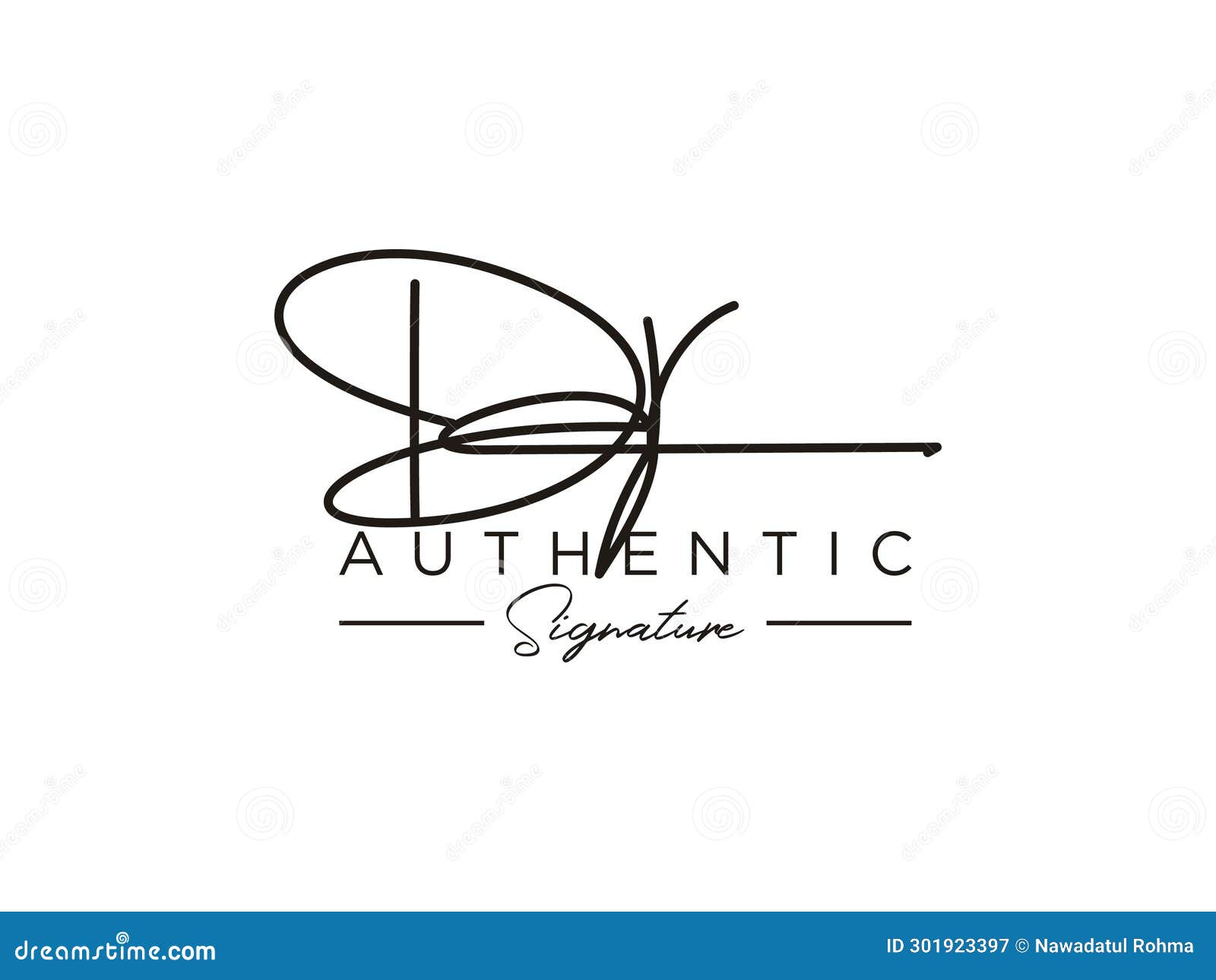 Letter DR Signature Logo Template Vector Stock Vector - Illustration of ...