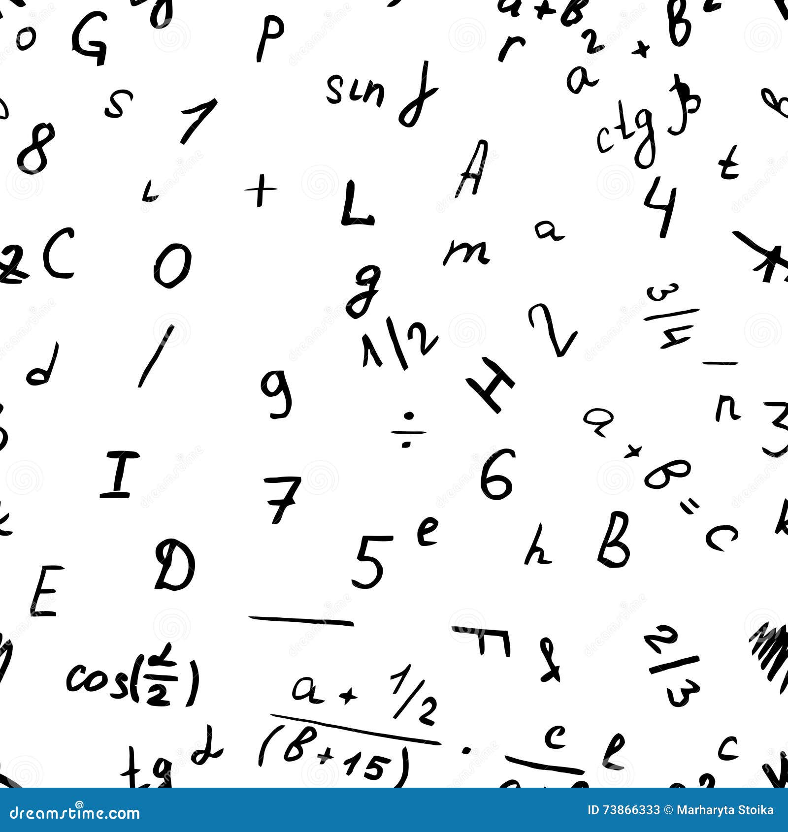 Letter Drawing On A Blackboard. Alphabet Vector. Number And Text ...