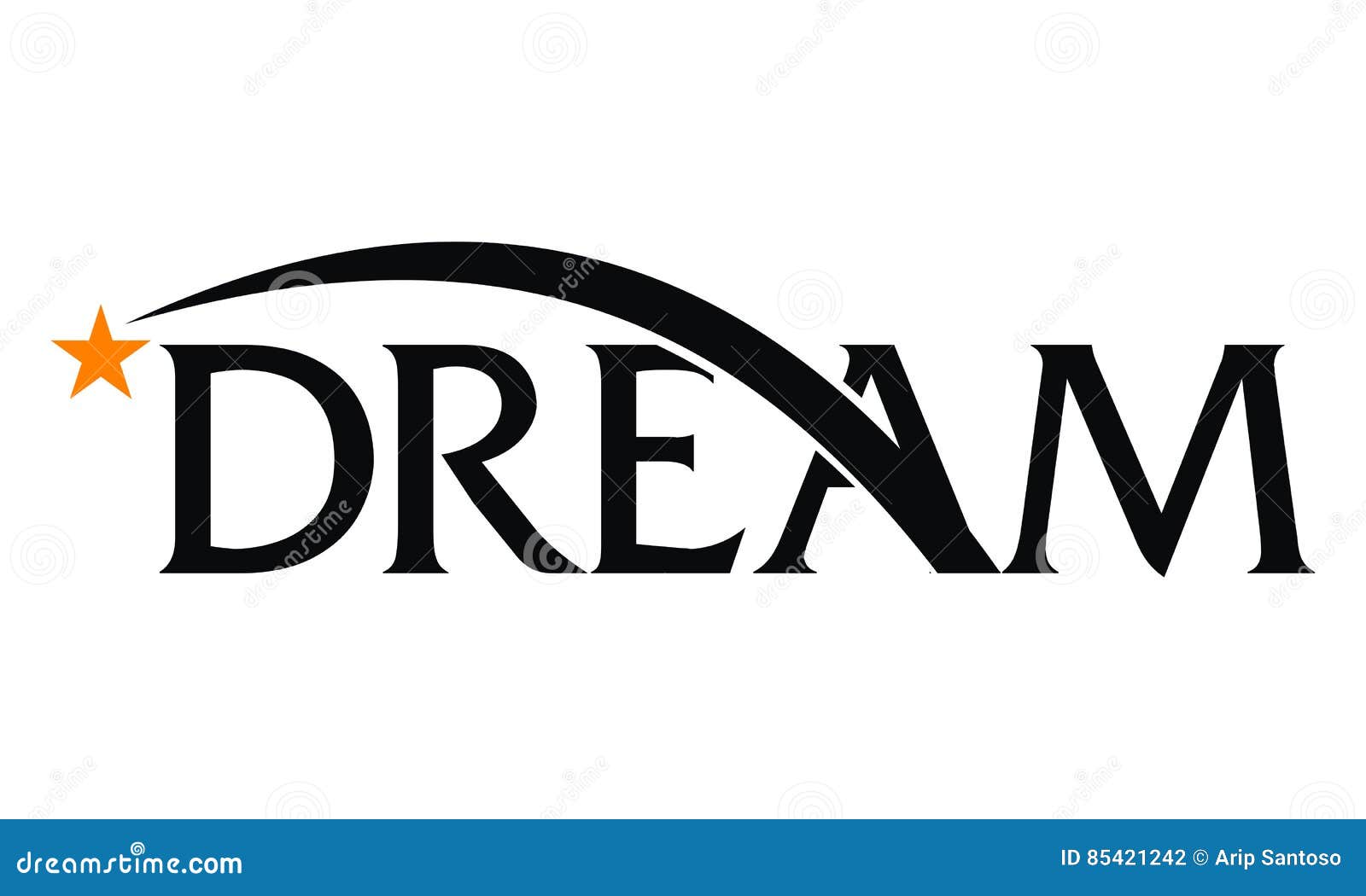 Letter Dreams Logo stock vector. Illustration of message - 85421242