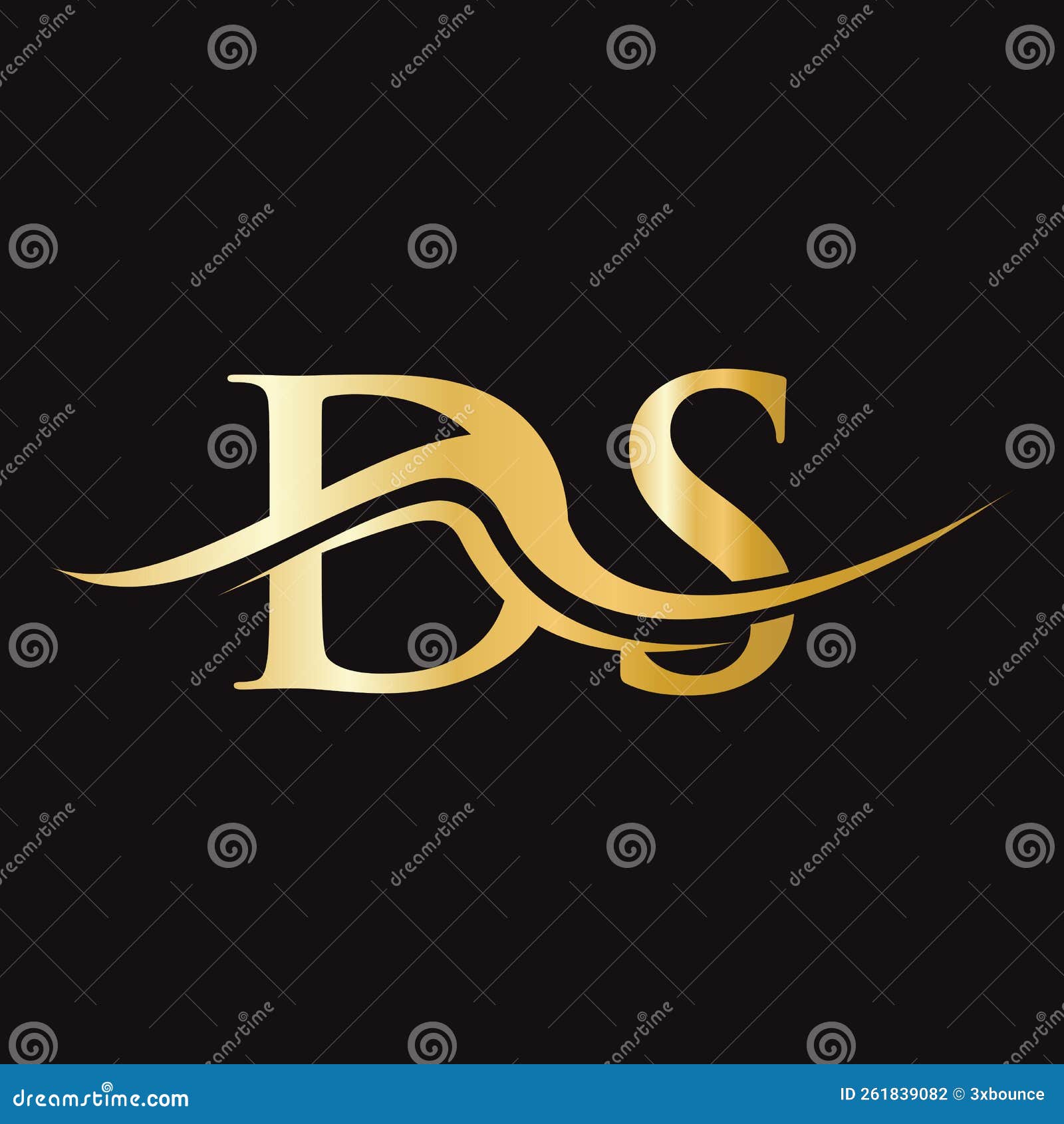 Letter DS Logo Design. Initial DS Logotype Template for Business and ...