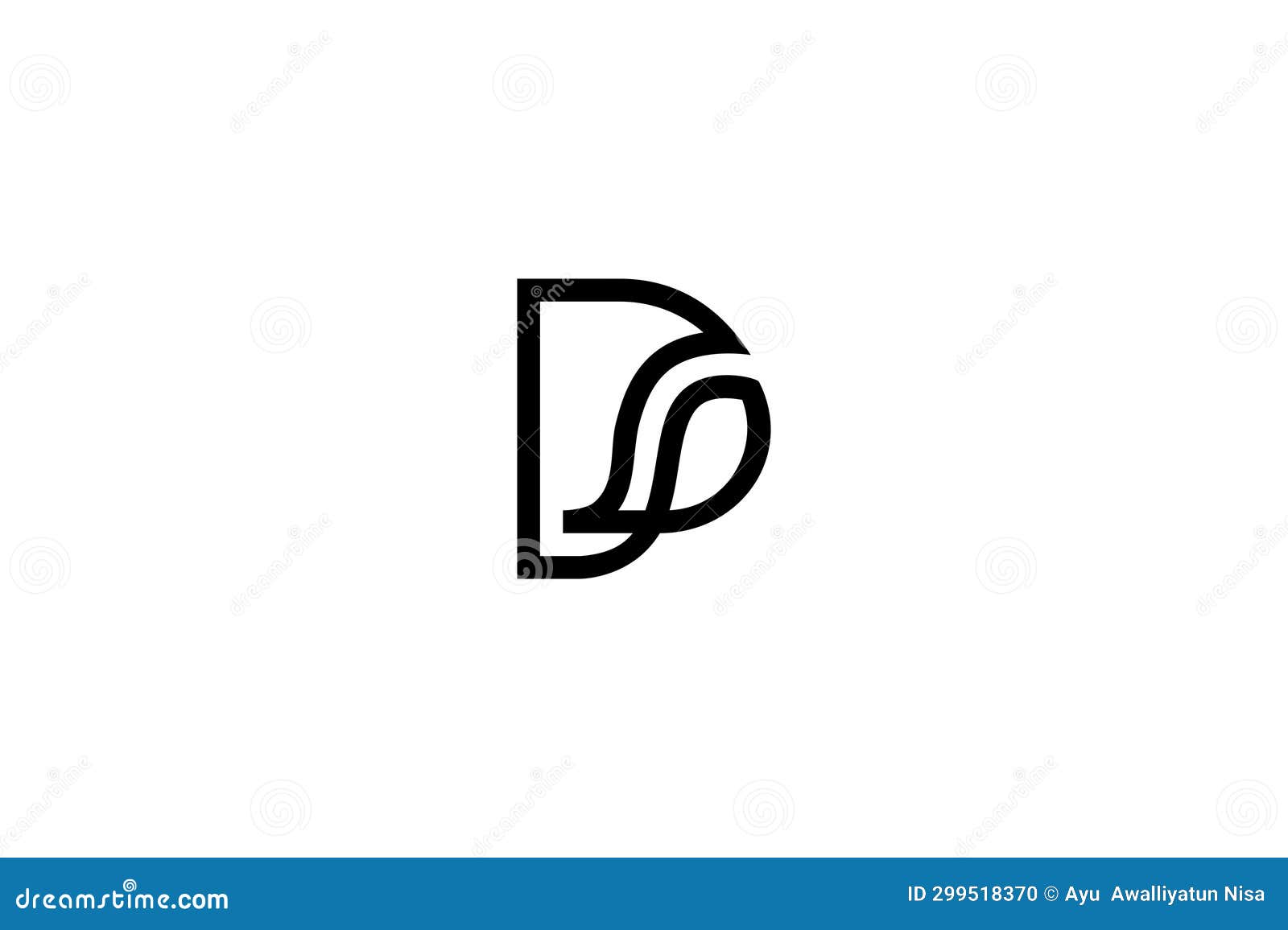 Letter DS Logo Design Vector Stock Illustration - Illustration of ...
