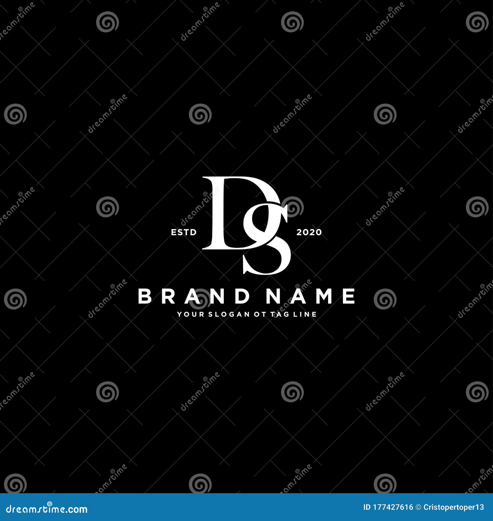 Letter DS Logo Design Vector Stock Vector - Illustration of corporate ...