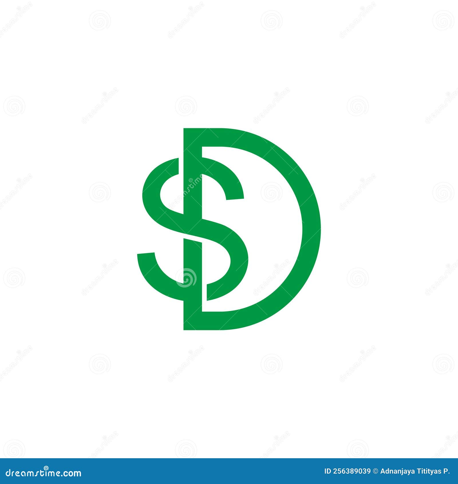 Letter Ds Money Dollar Green Logo Vector Stock Vector - Illustration of ...