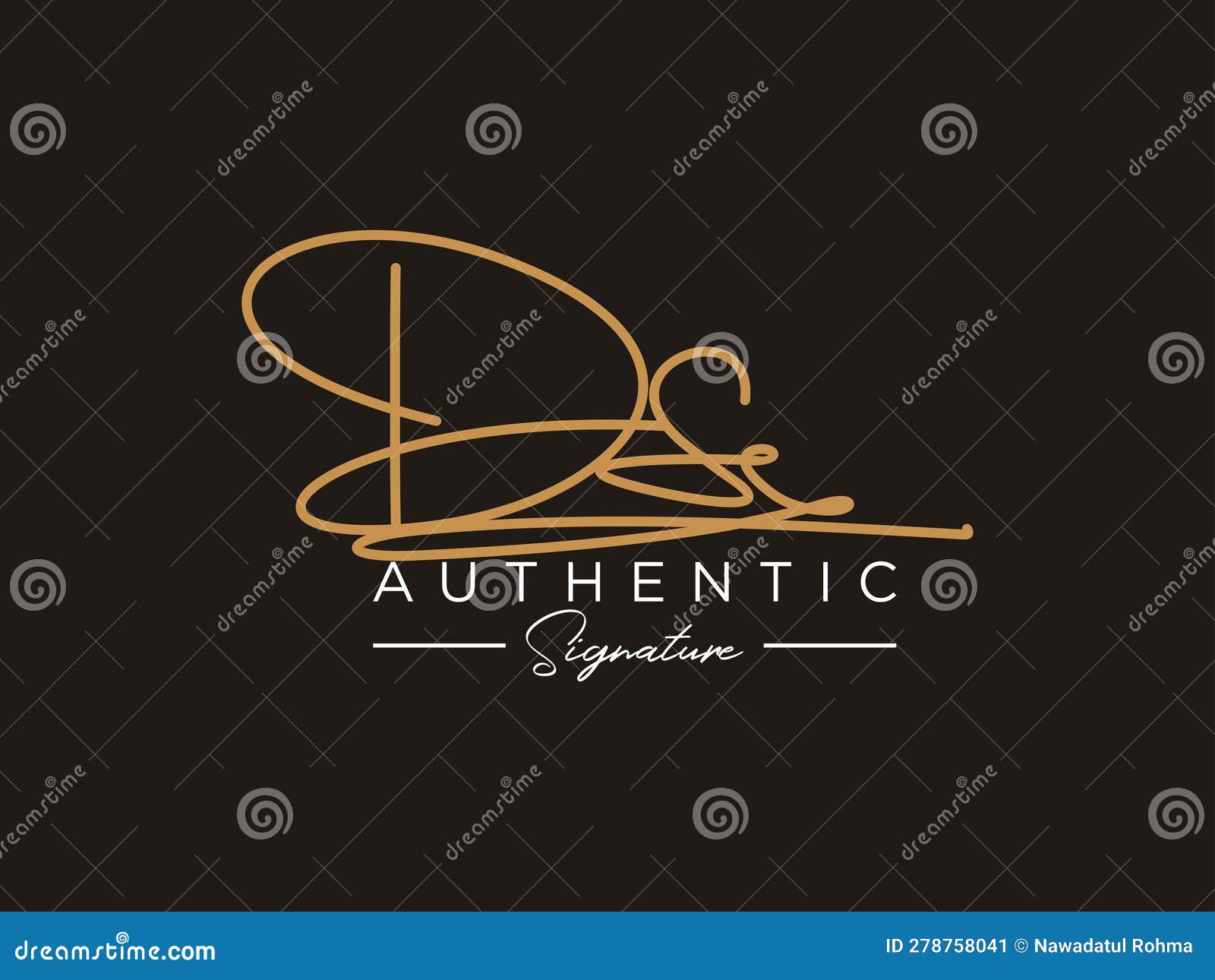 Letter DS Signature Logo Template Vector Stock Vector - Illustration of ...