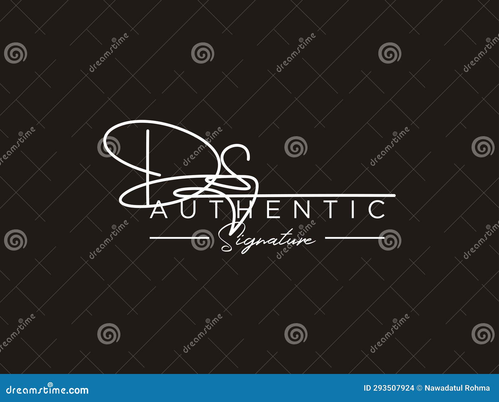 Letter DS Signature Logo Template Vector Stock Vector - Illustration of ...