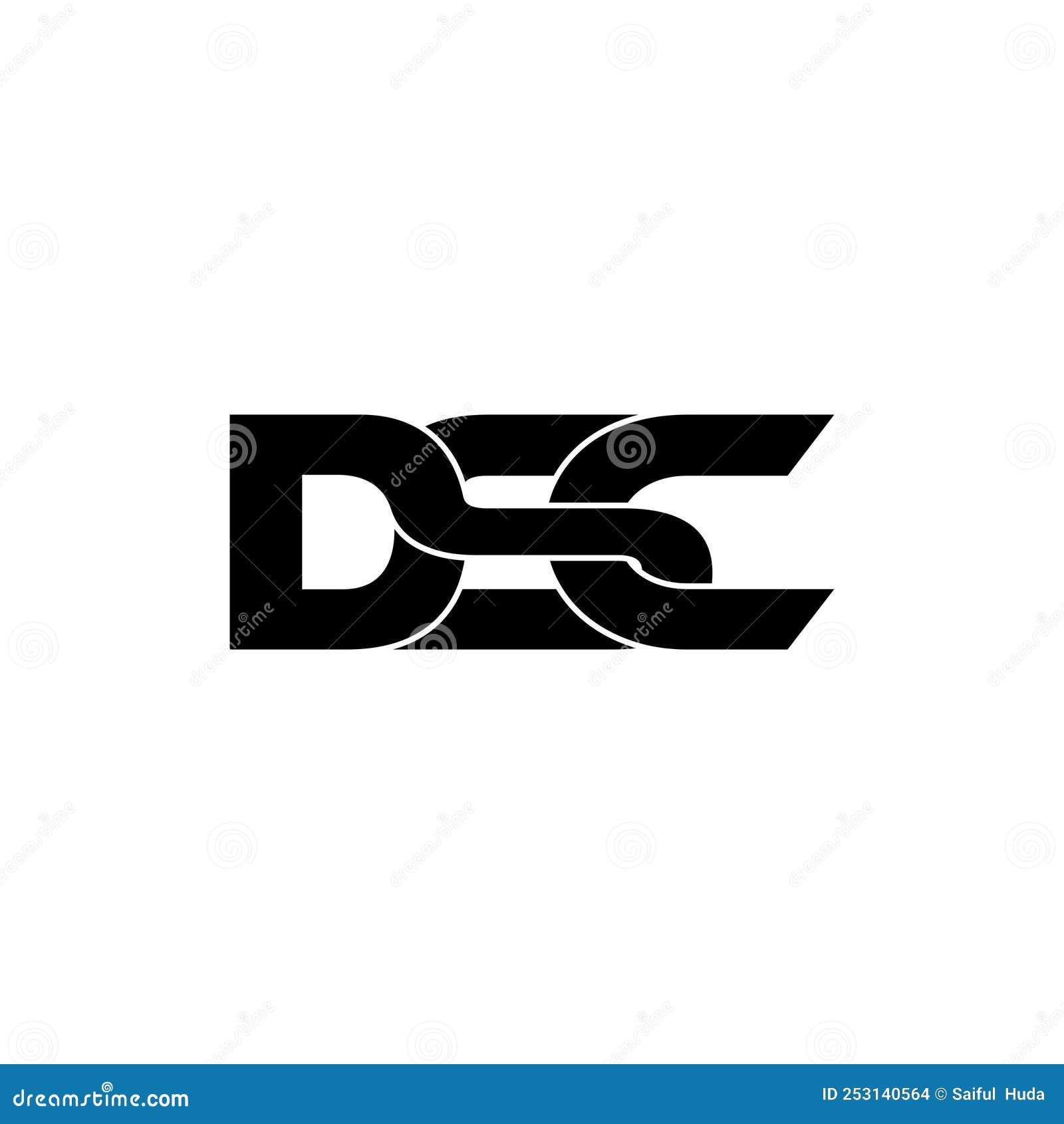 Letter DSC Simple Monogram Logo Icon Design. Stock Vector ...