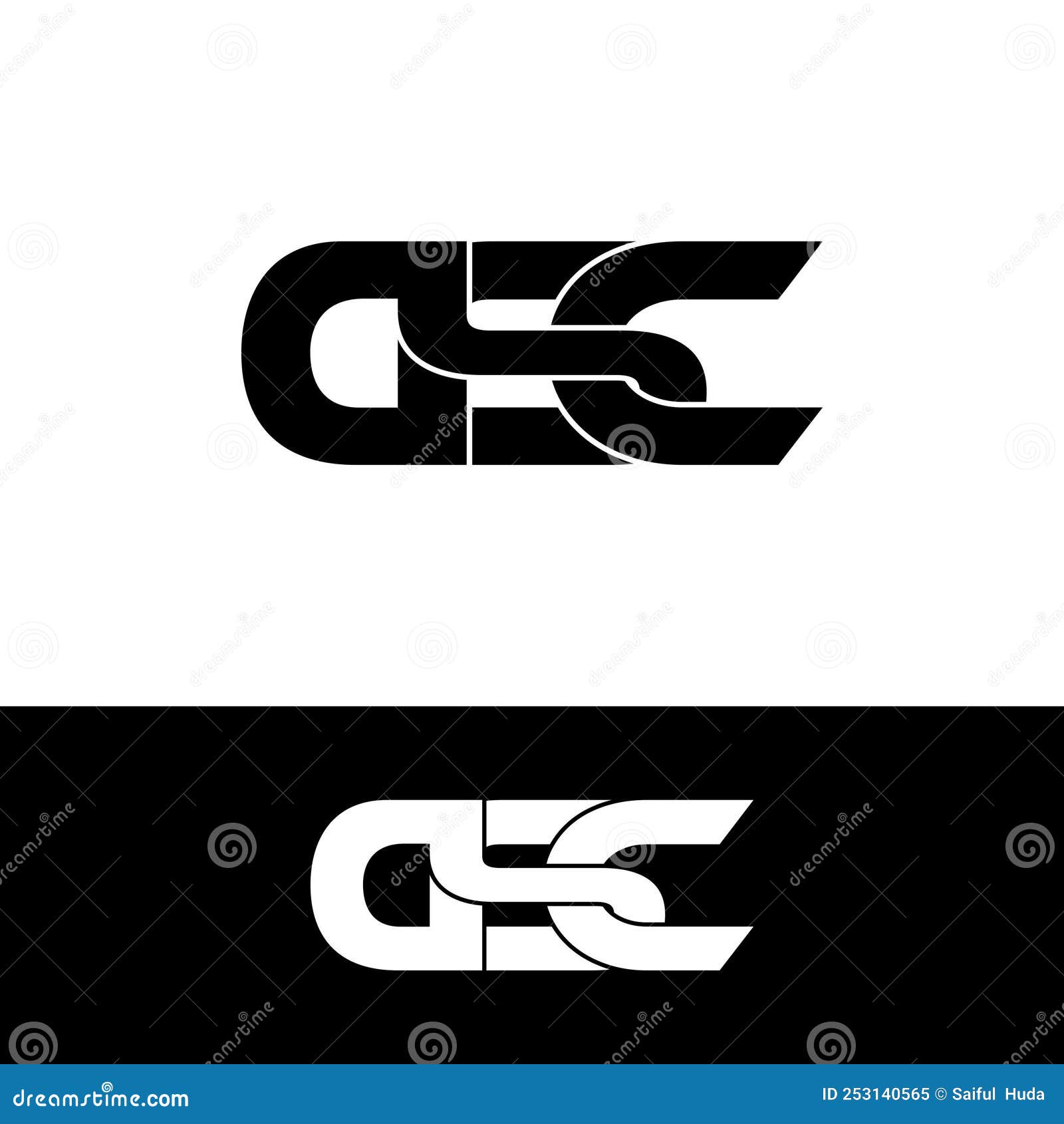 Letter DSC Simple Monogram Logo Icon Design. Stock Vector ...