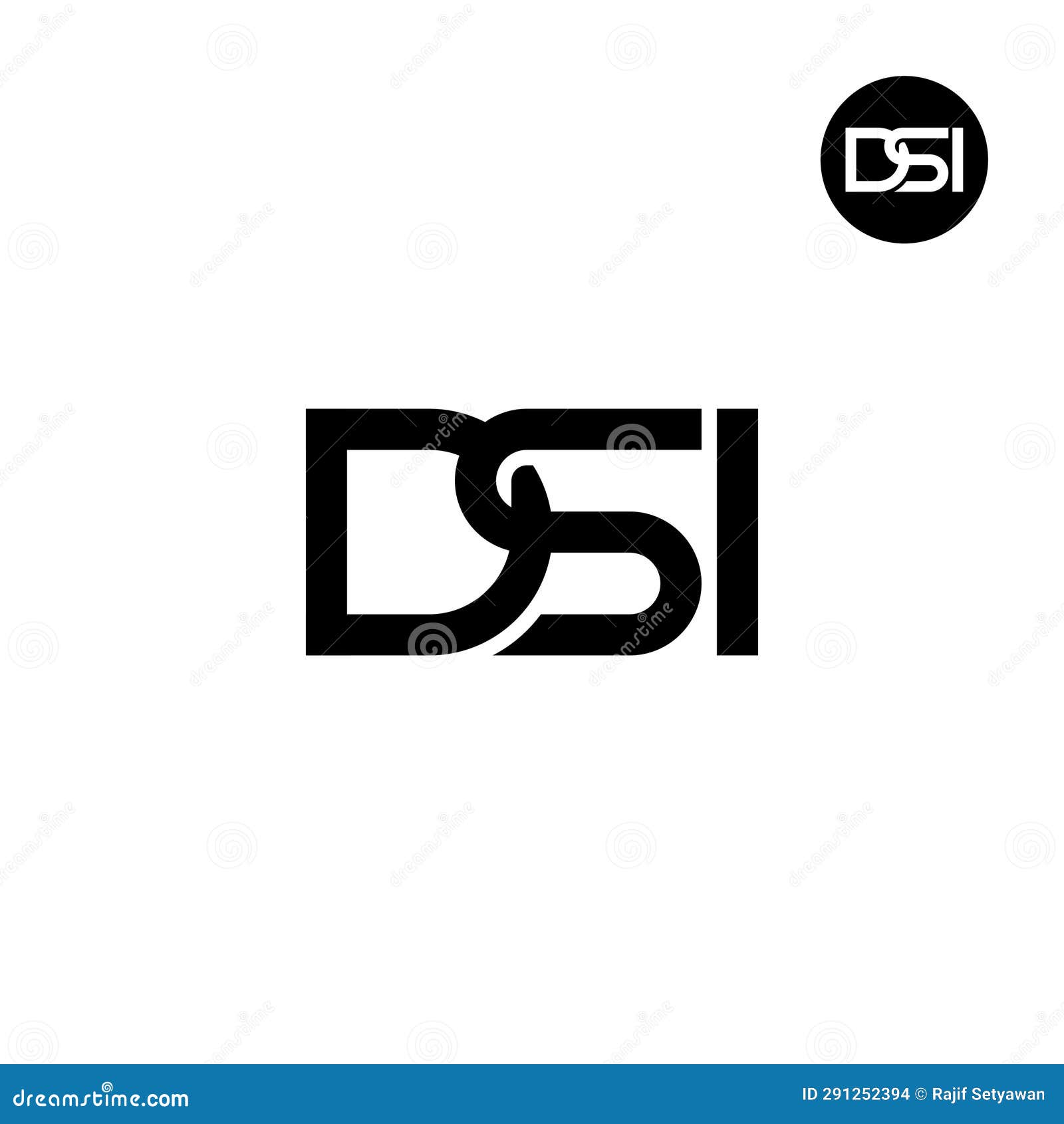 Letter DSI Monogram Logo Design Stock Illustration - Illustration of ...
