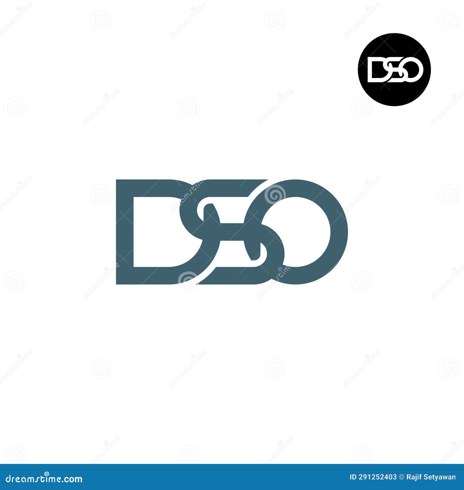 Letter DSO Monogram Logo Design Stock Illustration - Illustration of ...