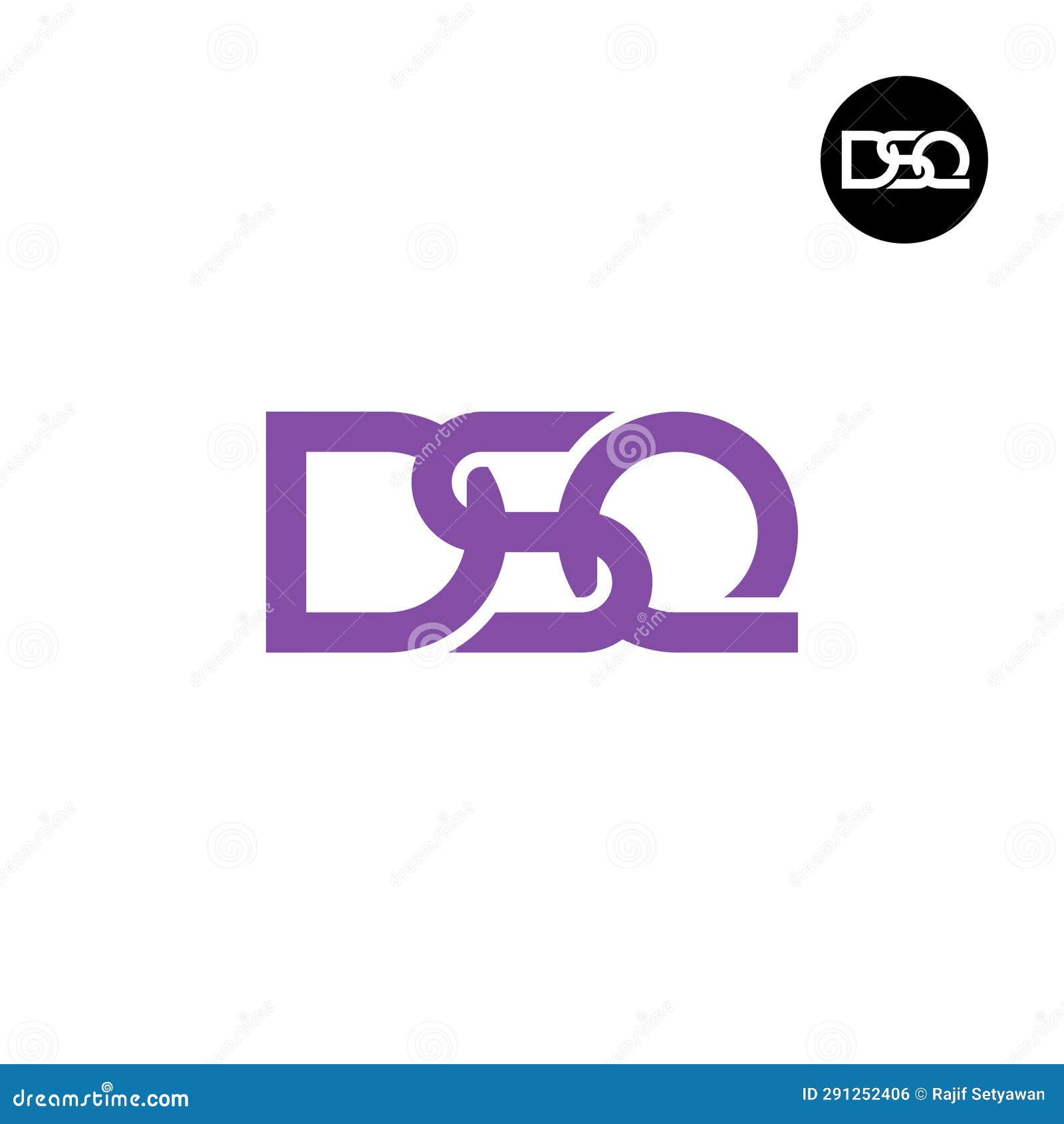 Letter DSQ Monogram Logo Design Stock Vector - Illustration of logos ...