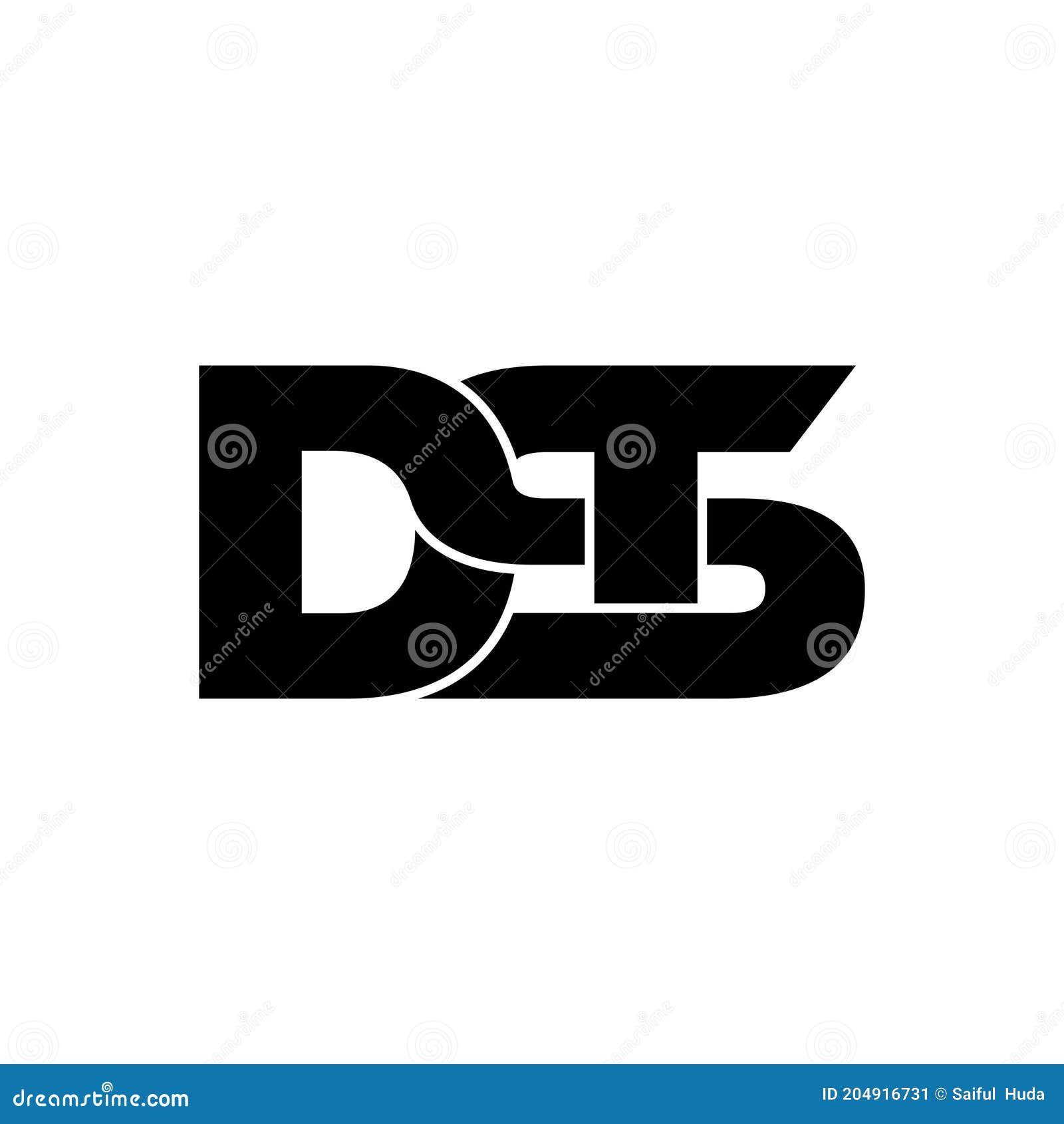 Letter DST Simple Monogram Logo Icon Design. Stock Vector ...