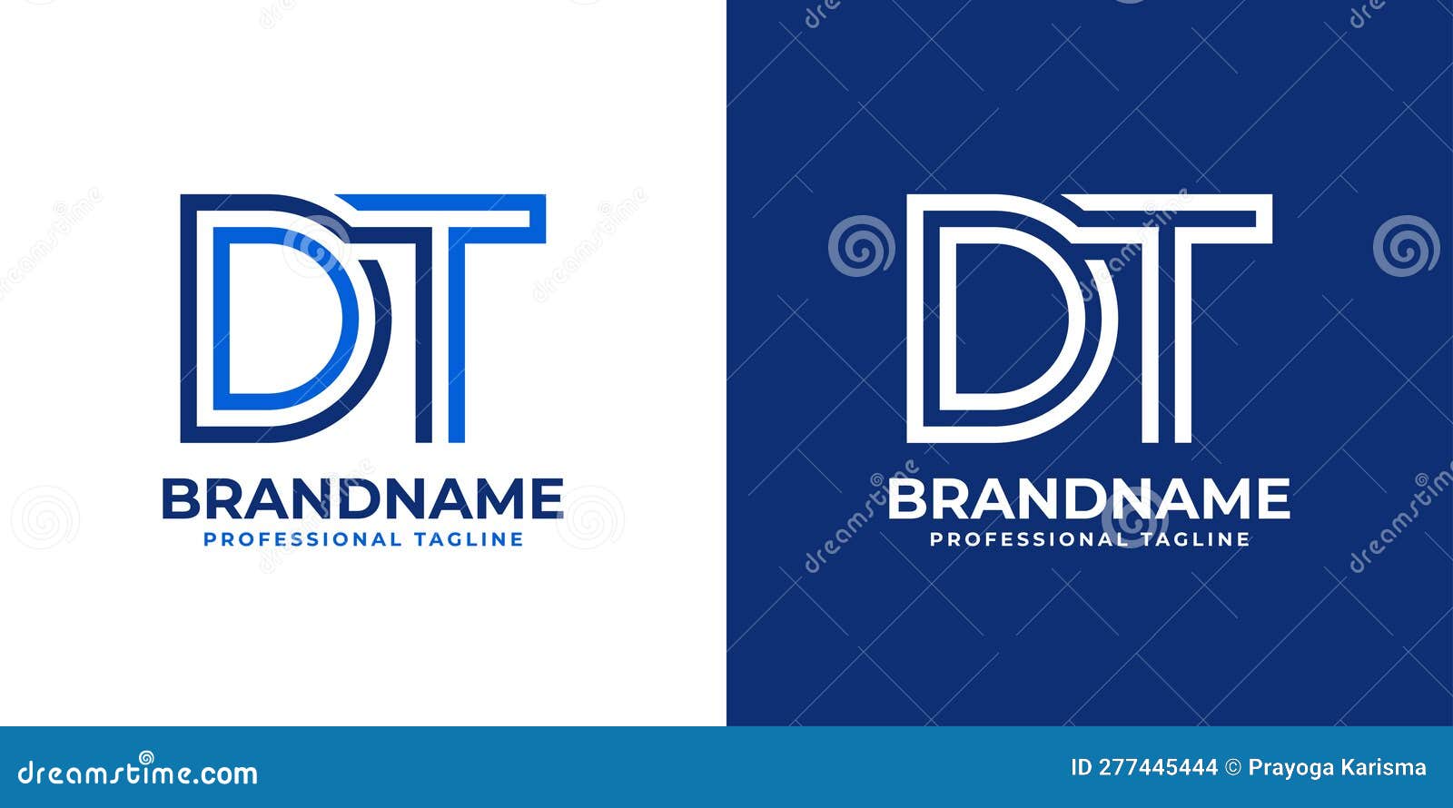 Letter DT Line Monogram Logo, Suitable for Any Business with DT or TD ...