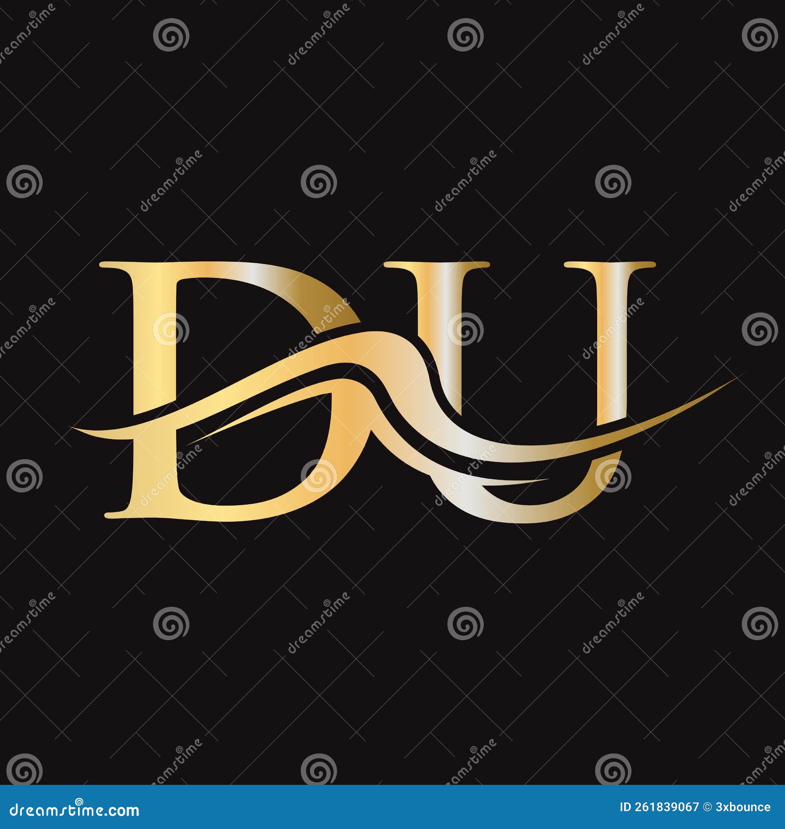 Letter DU Logo Design. Initial DU Logotype Template for Business and ...