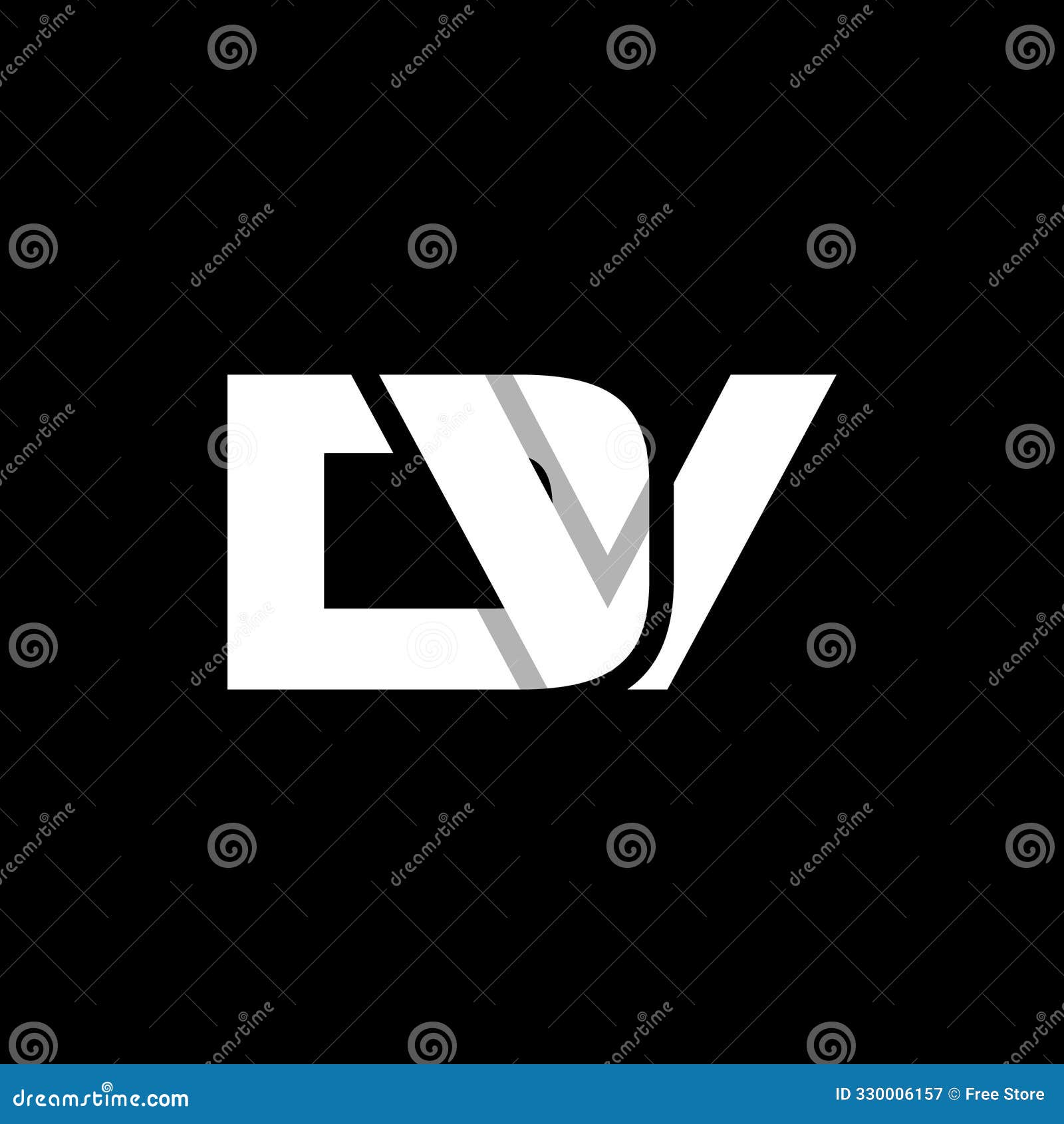 Letter DV Monogram Geometric Business Icon Creative Logo Stock ...