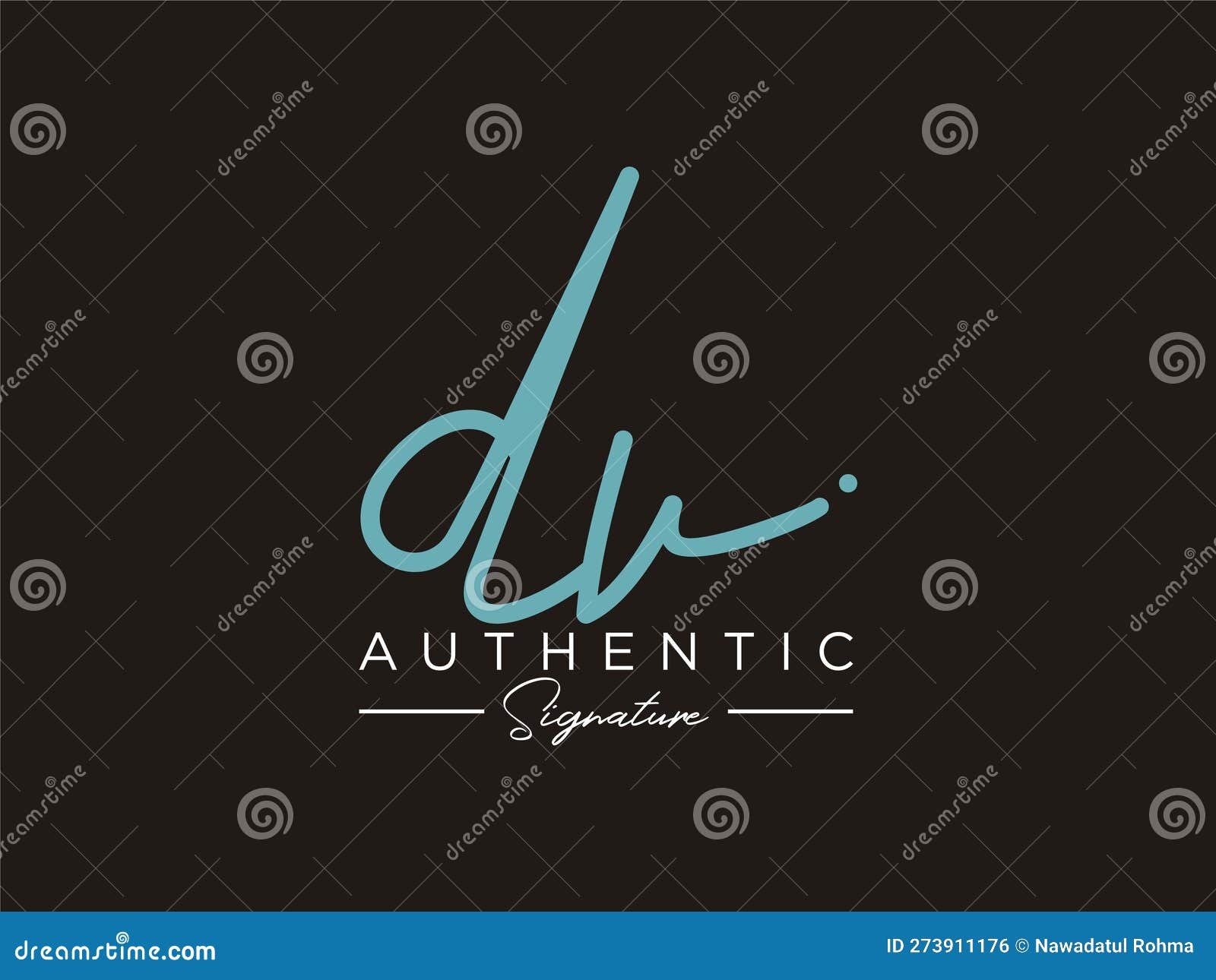 Letter DV Signature Logo Template Vector Stock Vector - Illustration of ...
